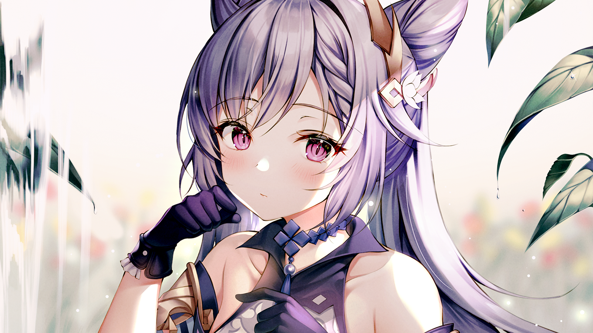 Keqing - Genshin Impact HD Wallpaper: Violet Gaze, Long Purple Hair by ...