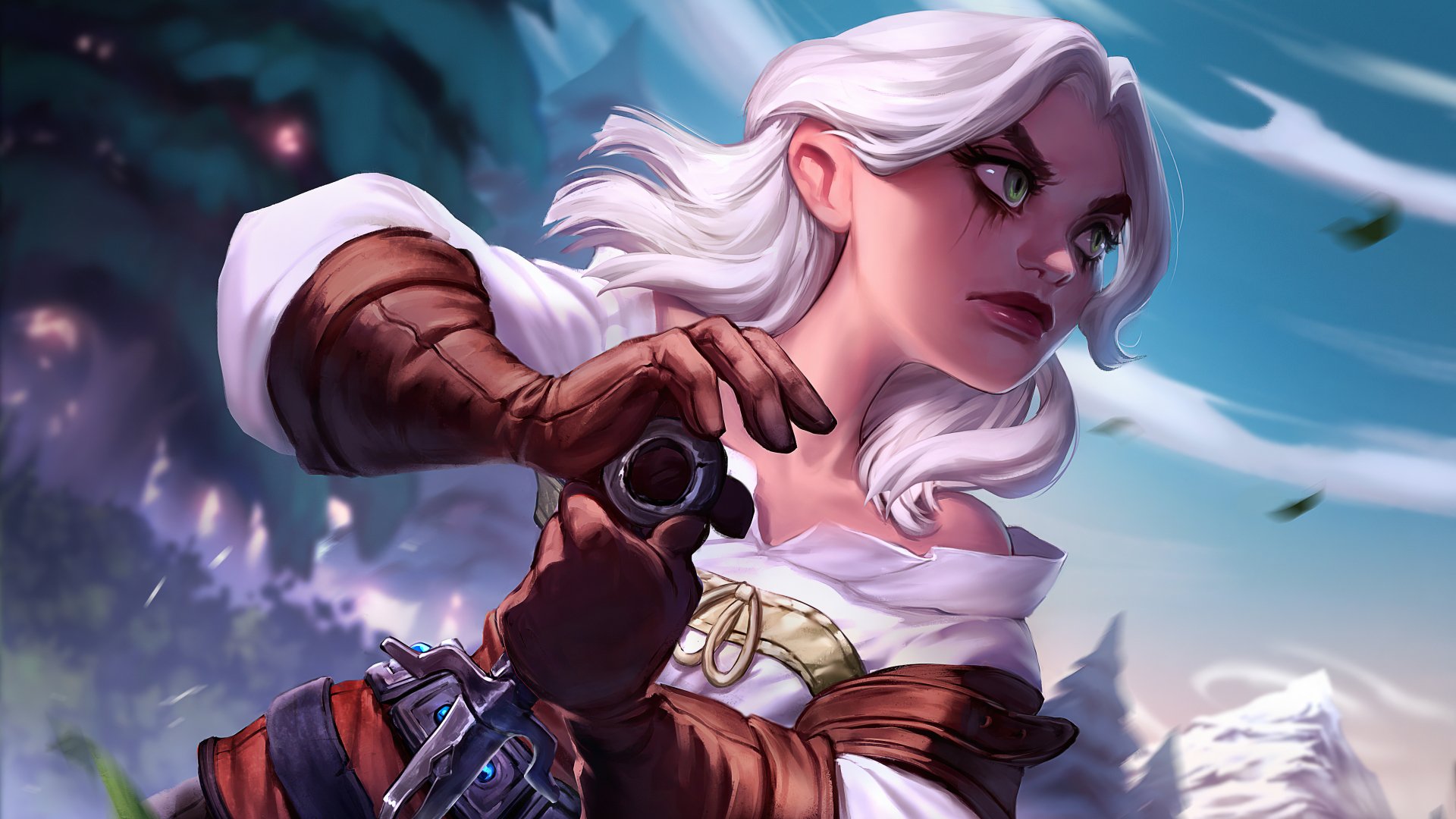 Ciri — Emerald Eyes, White Hair | The Witcher 3: Wild Hunt 4K Wallpaper ...