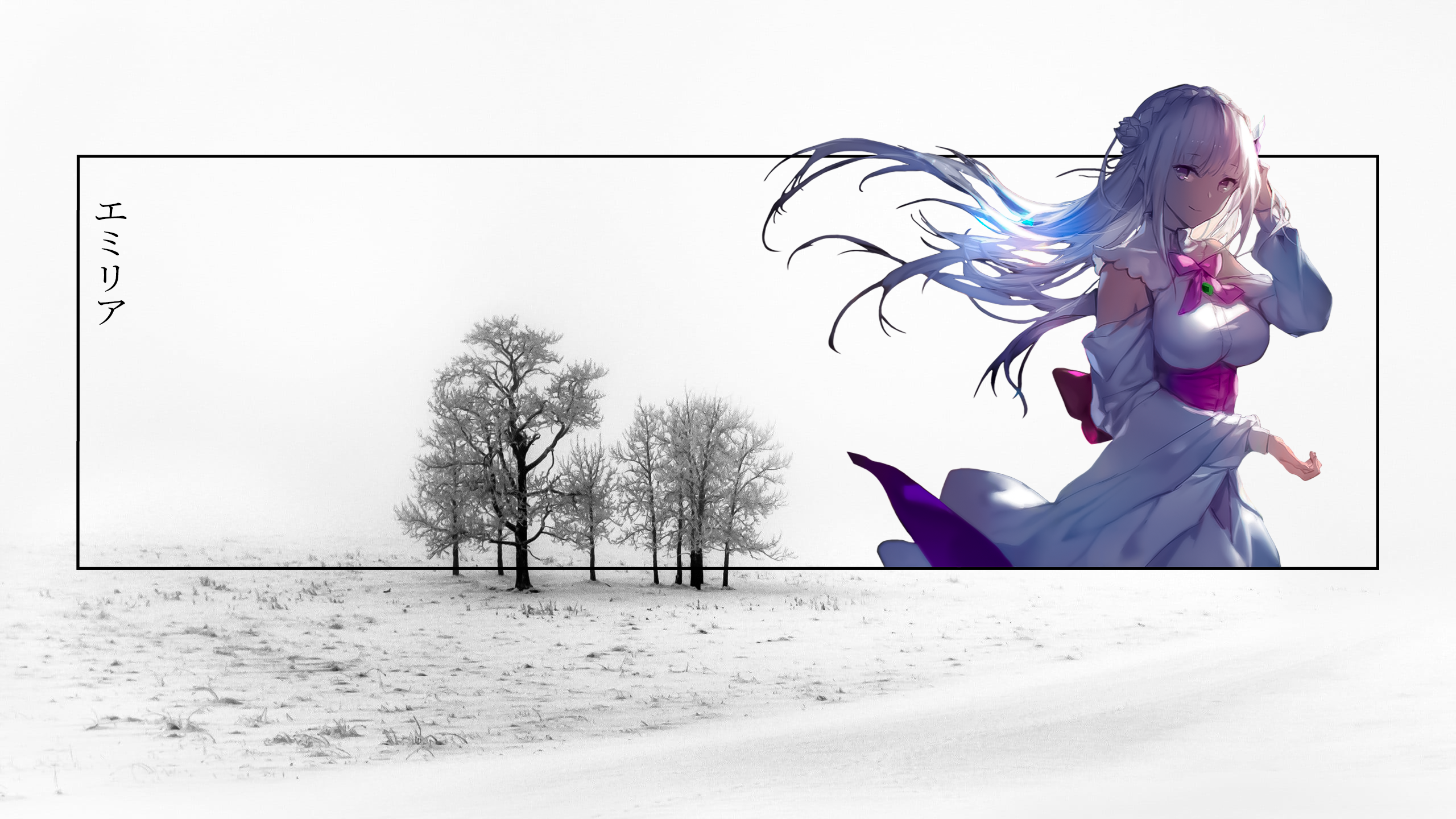 Emilia Re:Zero Wallpaper by Autosave