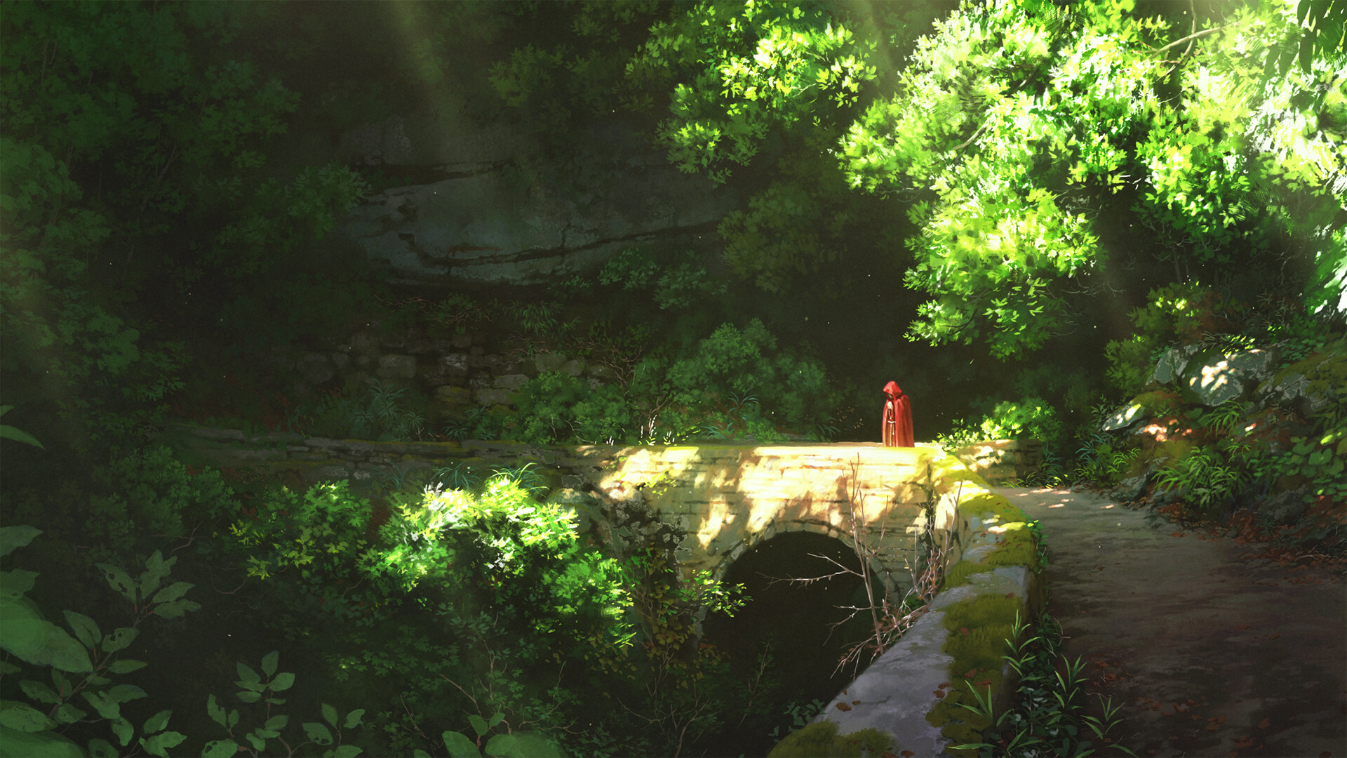 Download Anime Path HD Wallpaper by Lorenzo Lanfranconi