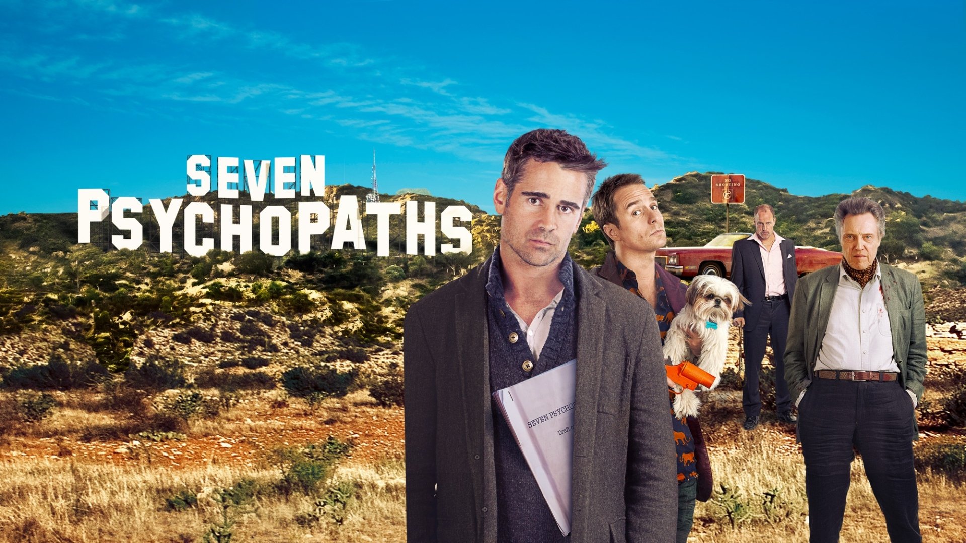 Download Woody Harrelson Colin Farrell Christopher Walken Sam Rockwell Movie Seven Psychopaths ...