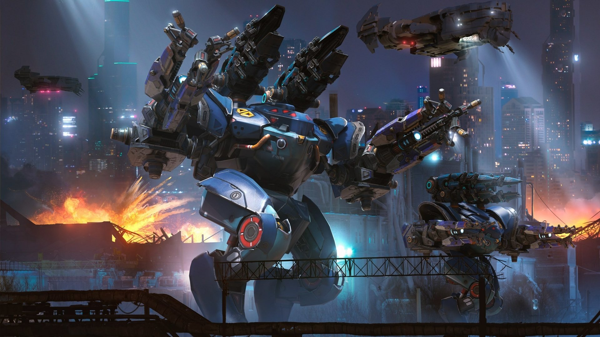 Epic War Robots Battle HD Wallpaper