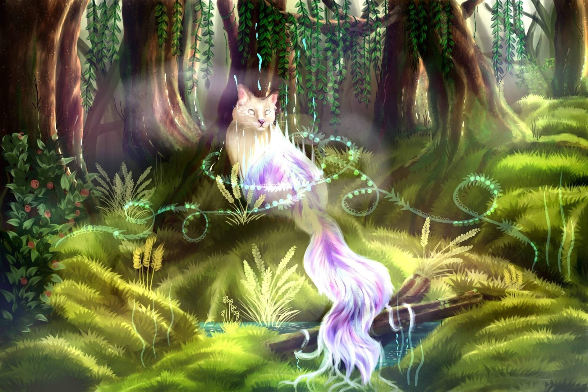 Download Creature Fantasy Cat HD Wallpaper