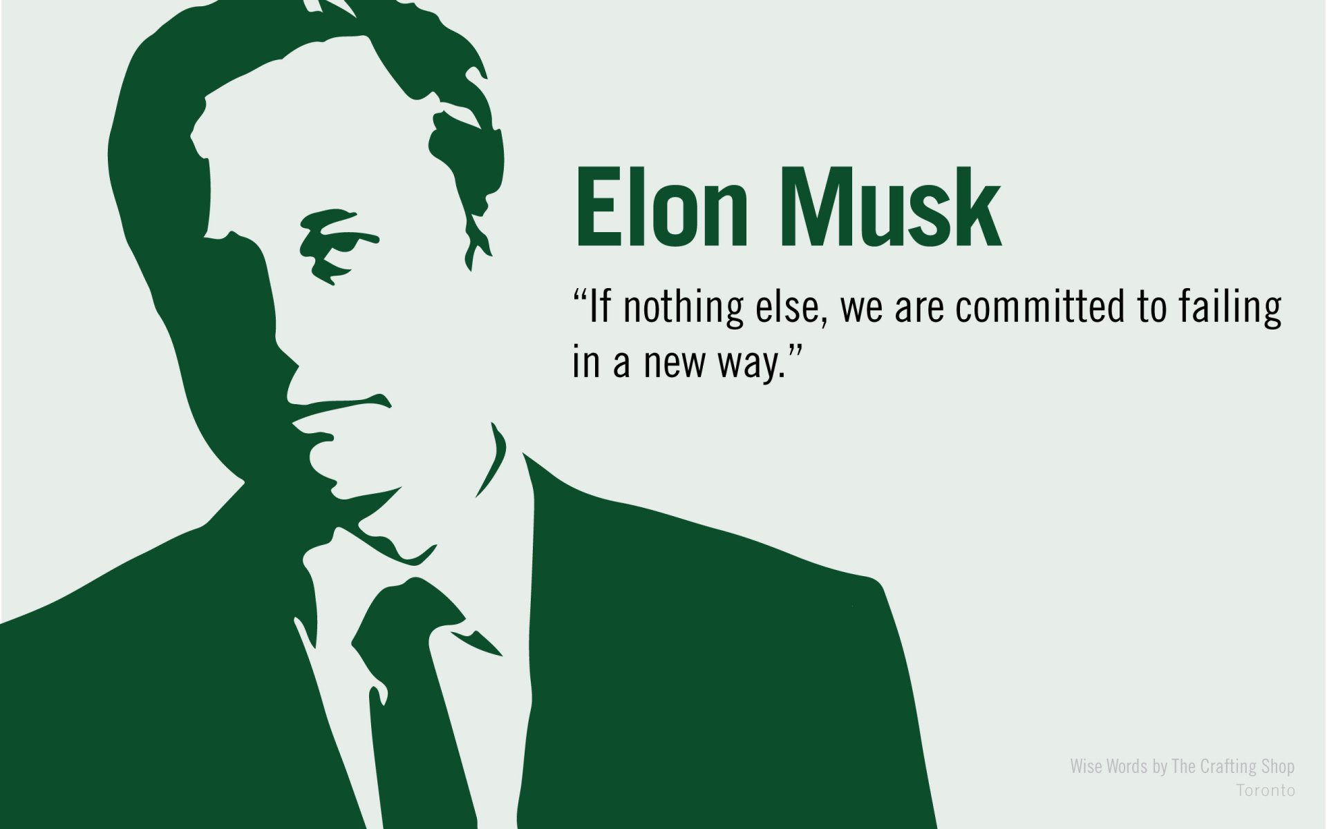 Elon Musk Inspirational Quote HD Wallpaper