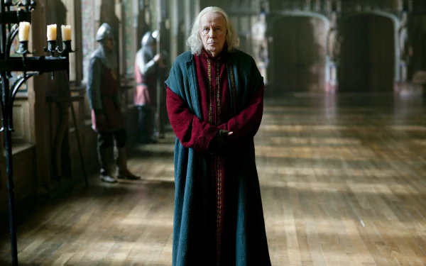 Merlin (2008) TV Show HD Wallpaper Featuring Richard Wilson & Cast