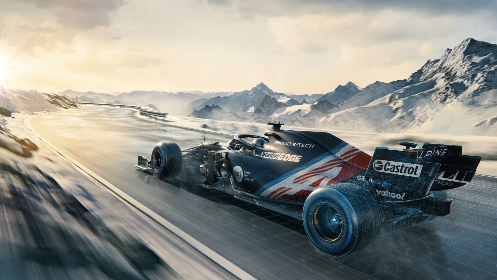 Download Alpine F1 Sports Race Car HD Wallpaper