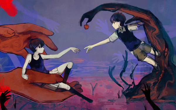 Download Happy Halloween Pumpkin Mari (Omori) Basil (Omori) Hero (Omori ...