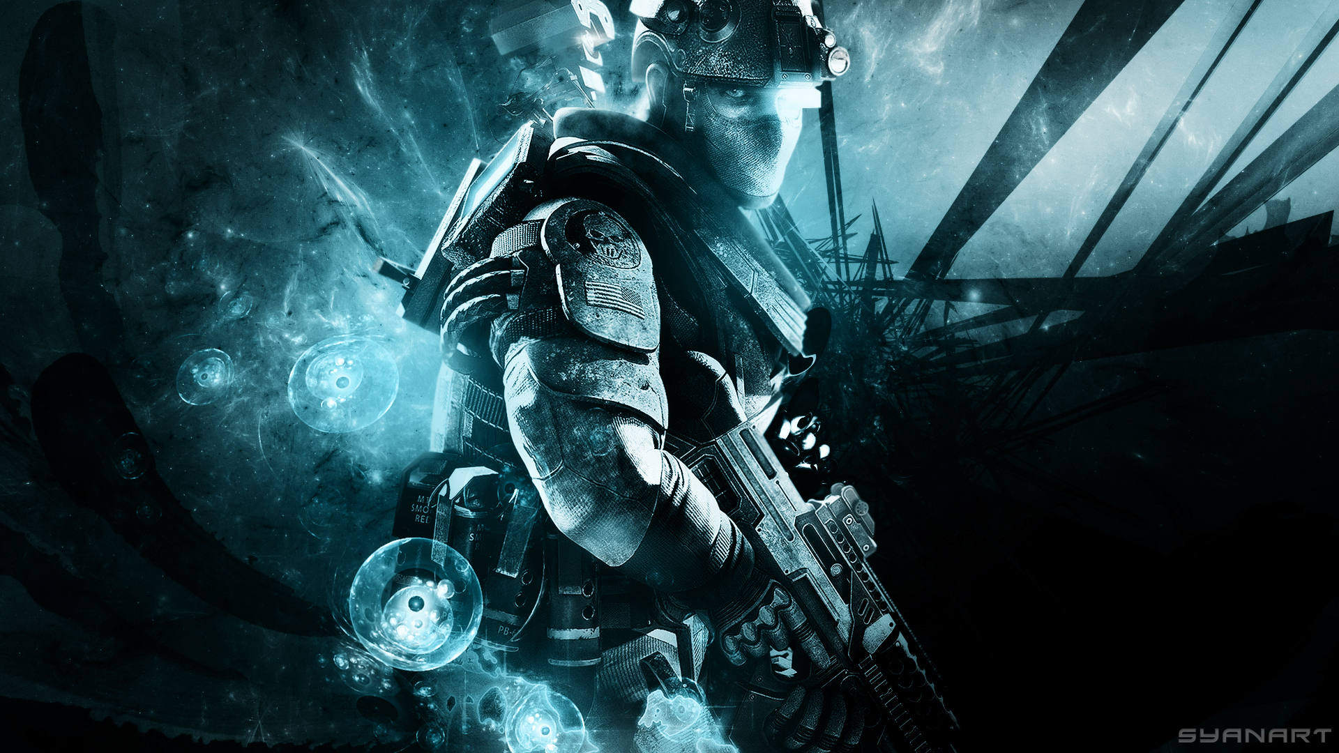 Tom Clancy's Ghost Recon: Elite HD Tactical Wallpaper by SyanArt