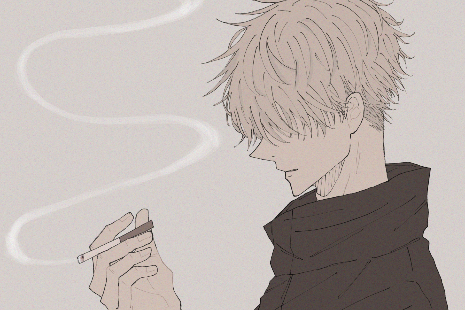 Download White Hair Satoru Gojo Anime Jujutsu Kaisen HD Wallpaper by muiii