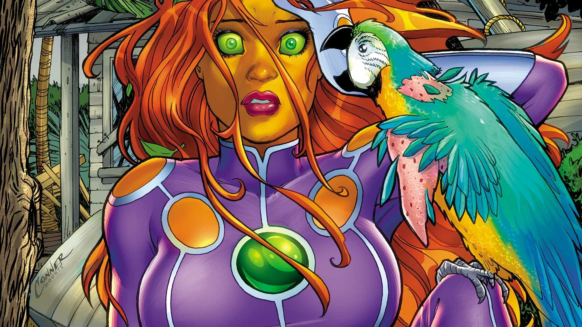 Download DC Comics Starfire (DC Comics) Comic HD Wallpaper