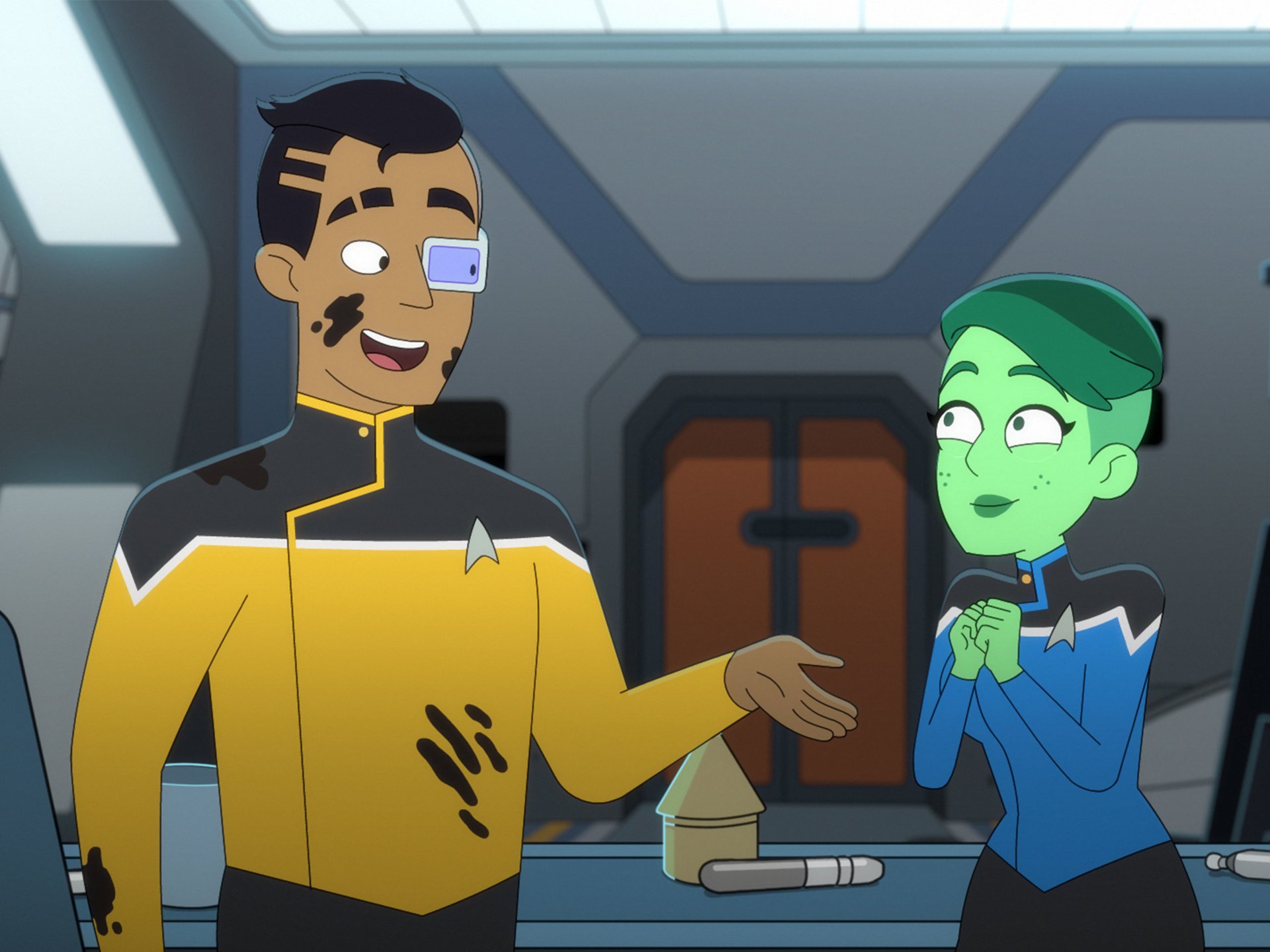 Download Sam Rutherford D'Vana Tendi Star Trek TV Show Star Trek: Lower ...