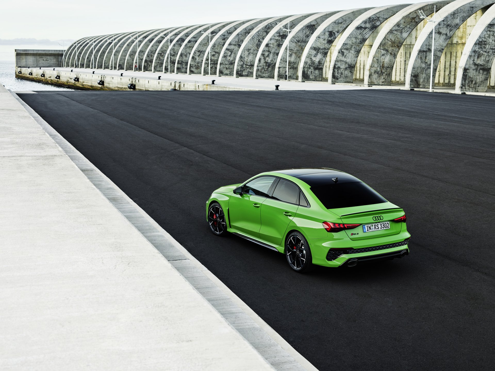 Download Vehicle Audi RS3 Sedan 4k Ultra HD Wallpaper