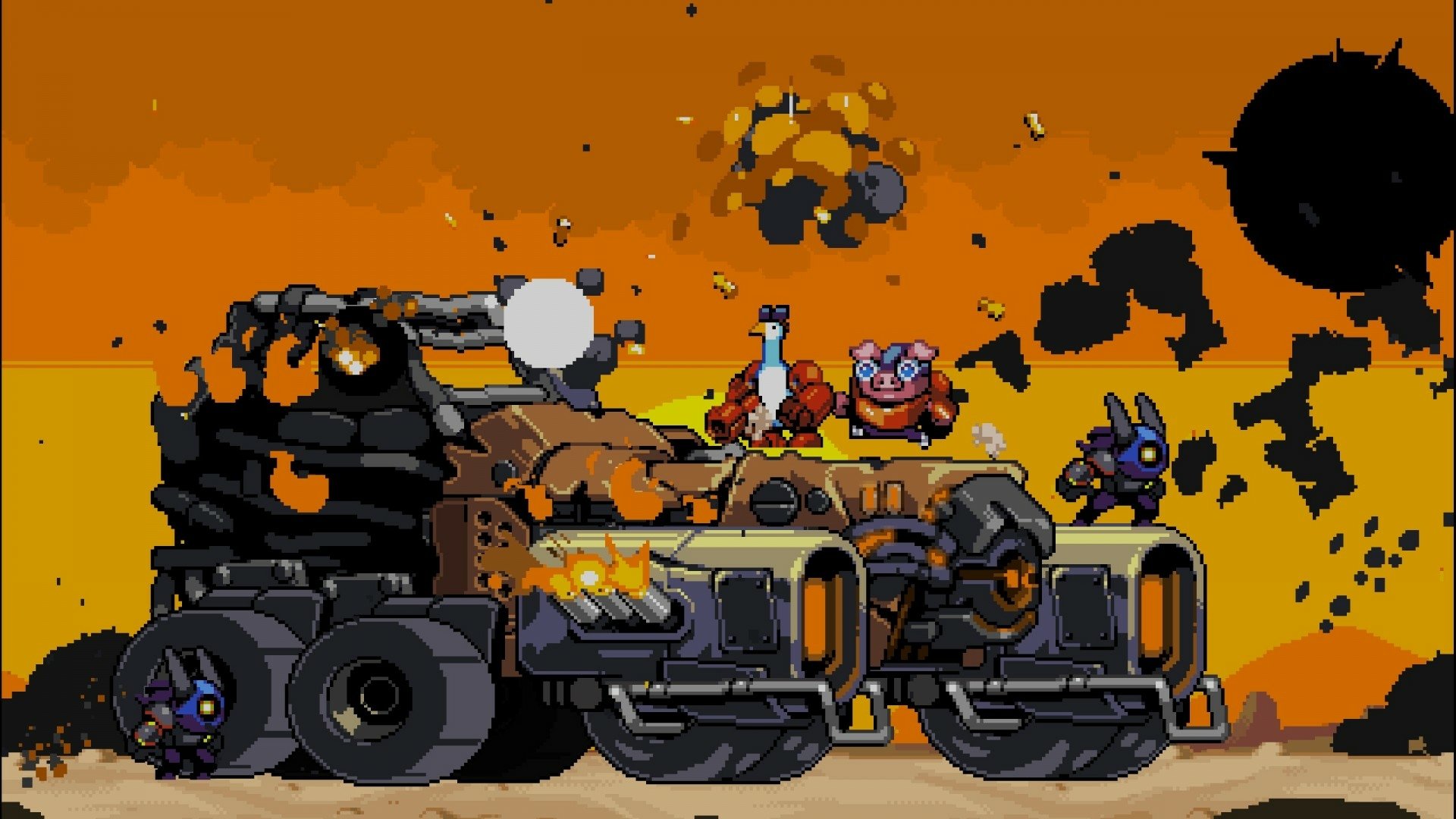 Mighty Goose Action-Packed HD Wallpaper