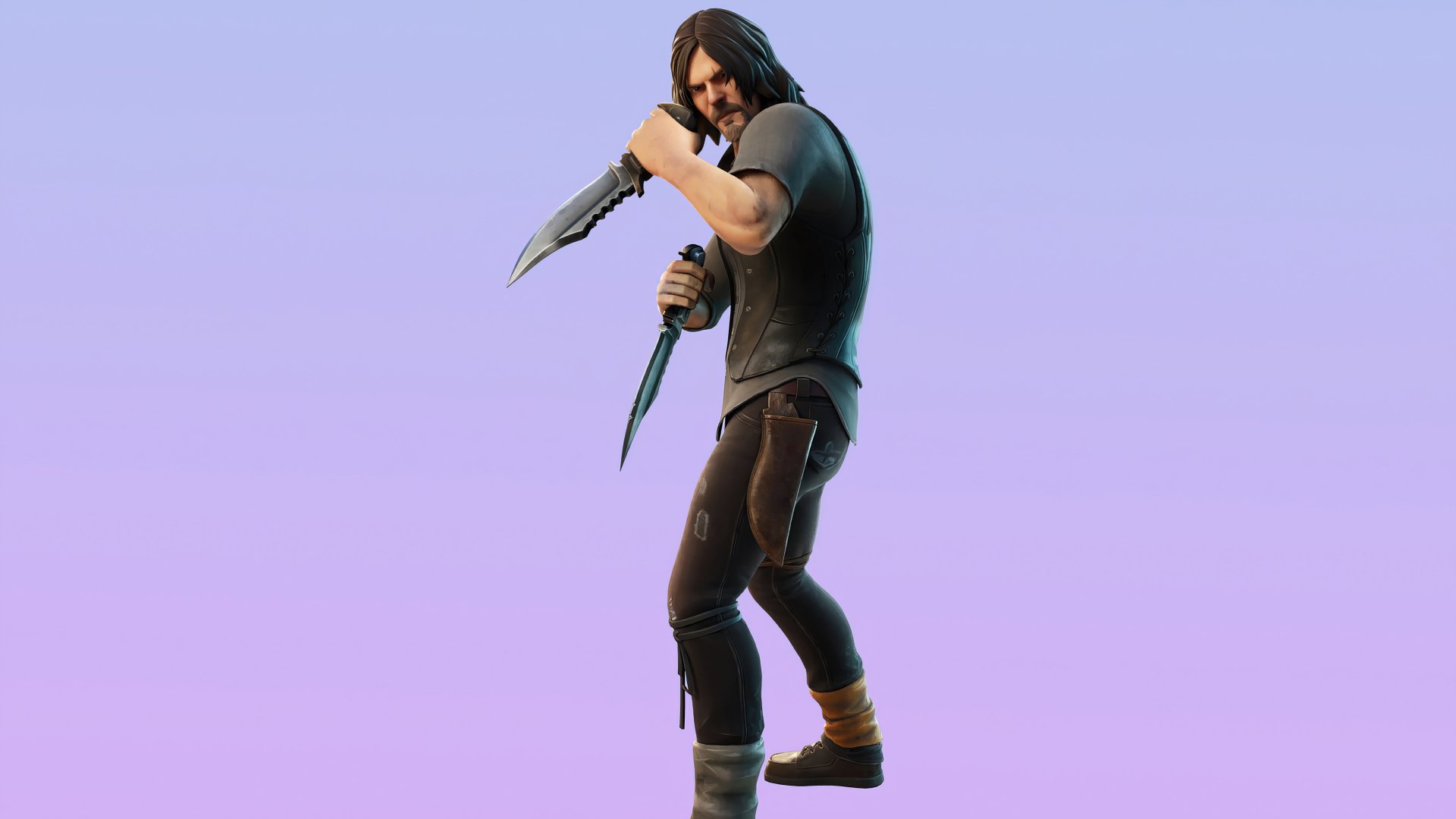 Download Daryl Dixon The Walking Dead Video Game Fortnite HD Wallpaper