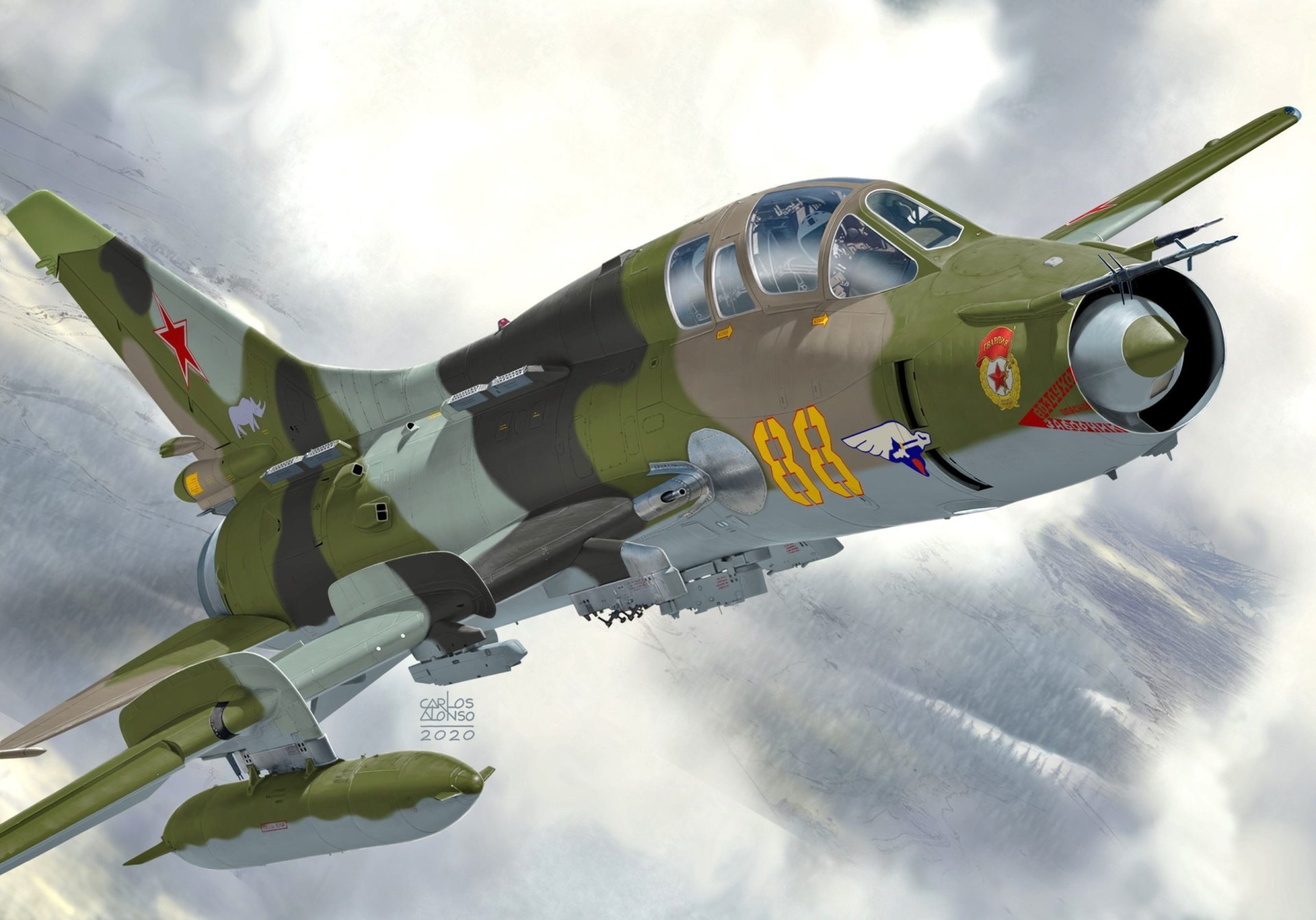 Download Sukhoi Su-17 Military Aircraft HD Wallpaper