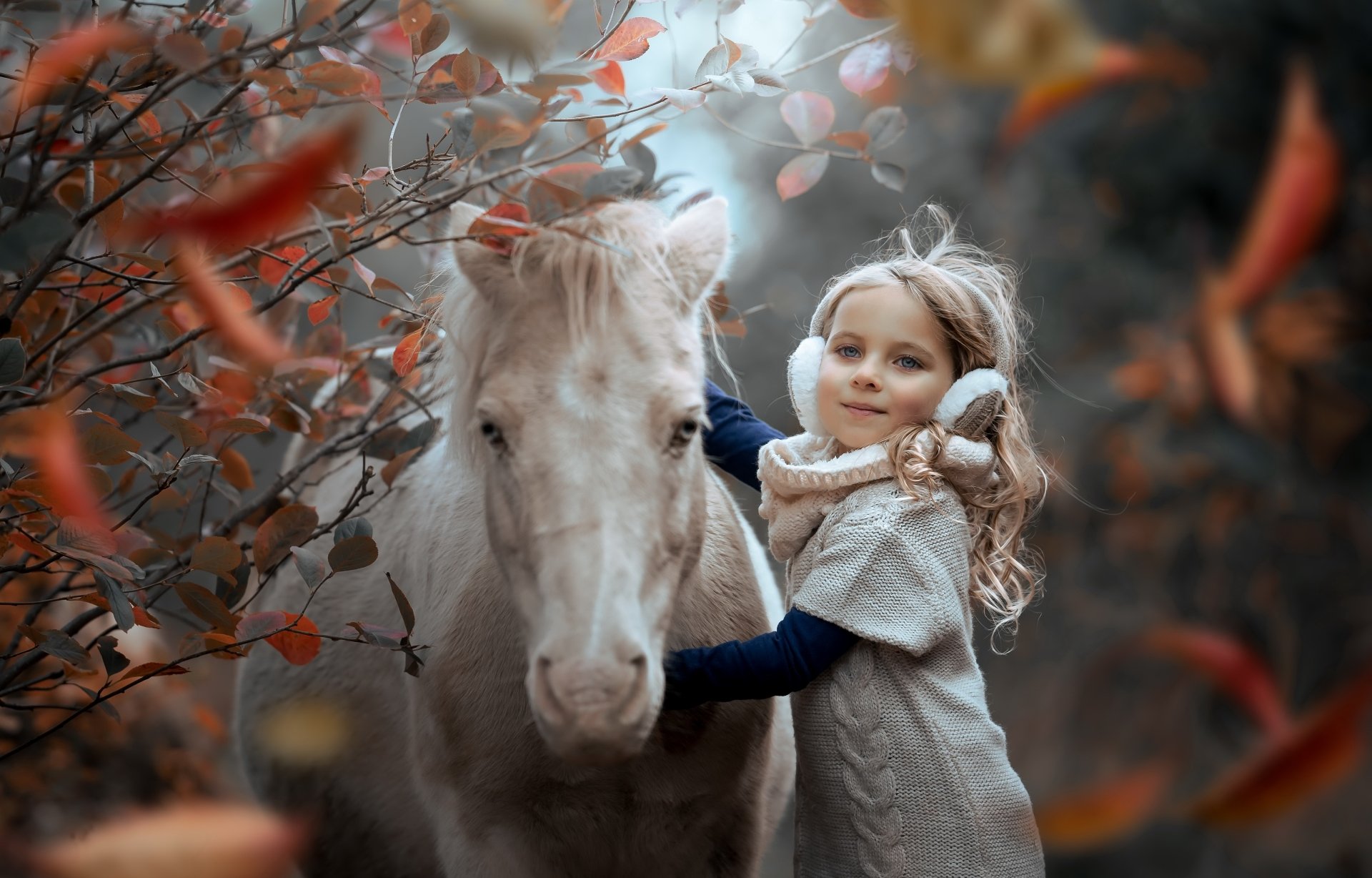 Download Horse Little Girl Photography Child 4k Ultra HD Wallpaper