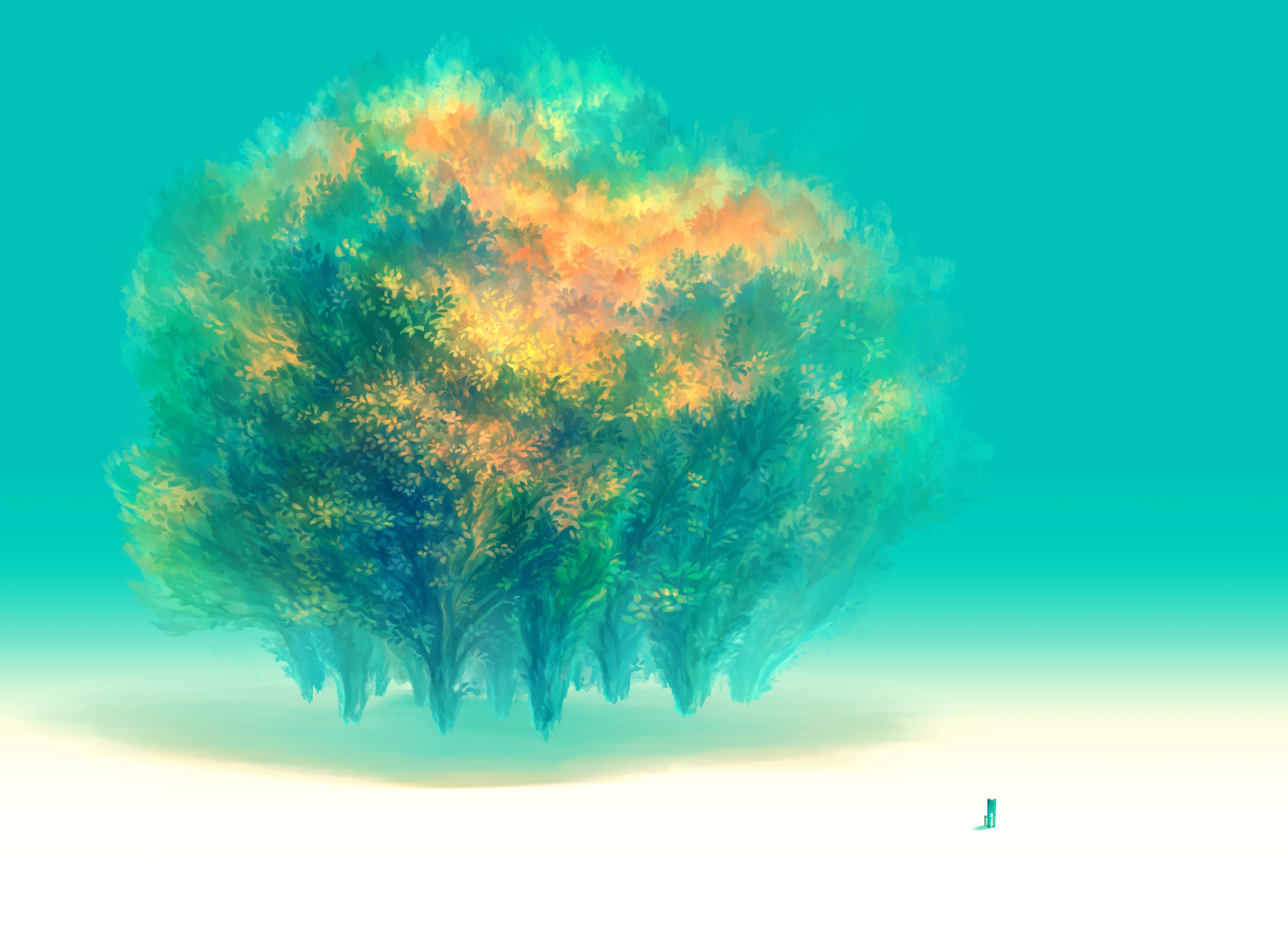 Download Anime Tree HD Wallpaper