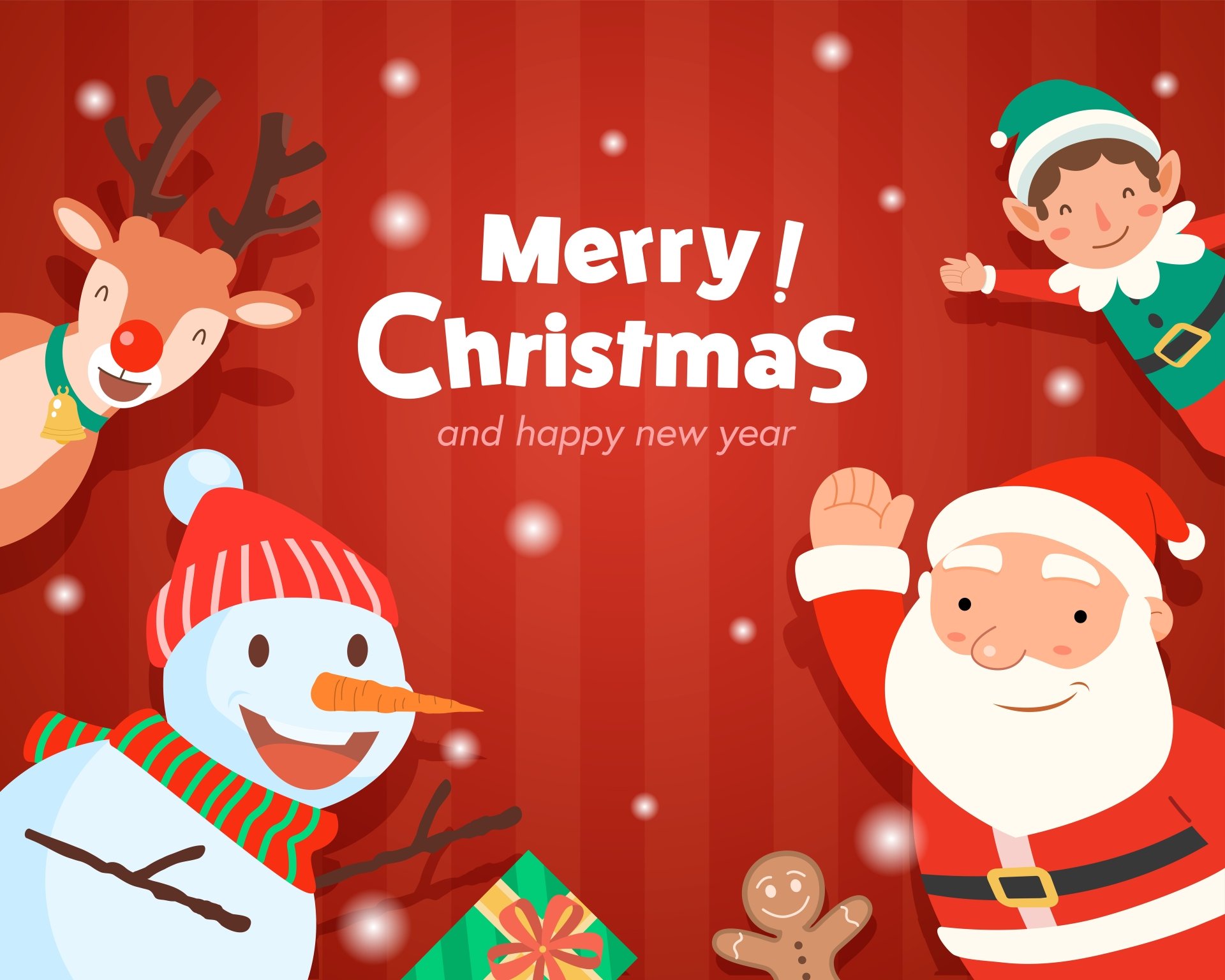 Download Snowman Merry Christmas Santa Holiday Christmas 4k Ultra HD Wallpaper