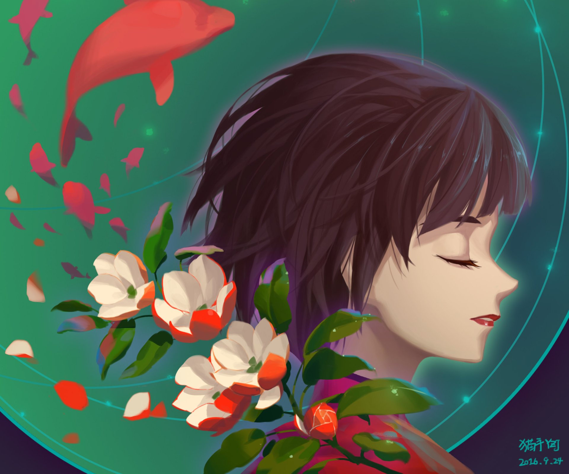 Download Anime Big Fish & Begonia HD Wallpaper by 猫手CAVIAR