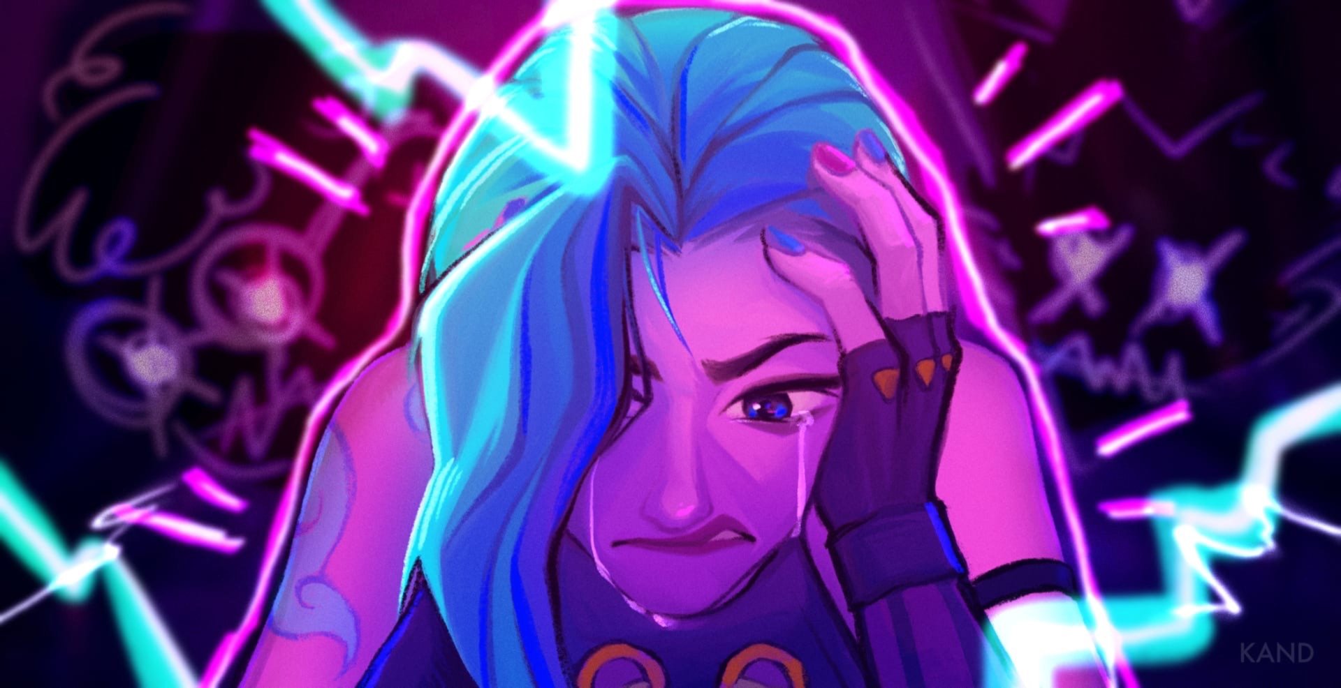 Download Jinx (League Of Legends) TV Show Arcane HD Wallpaper