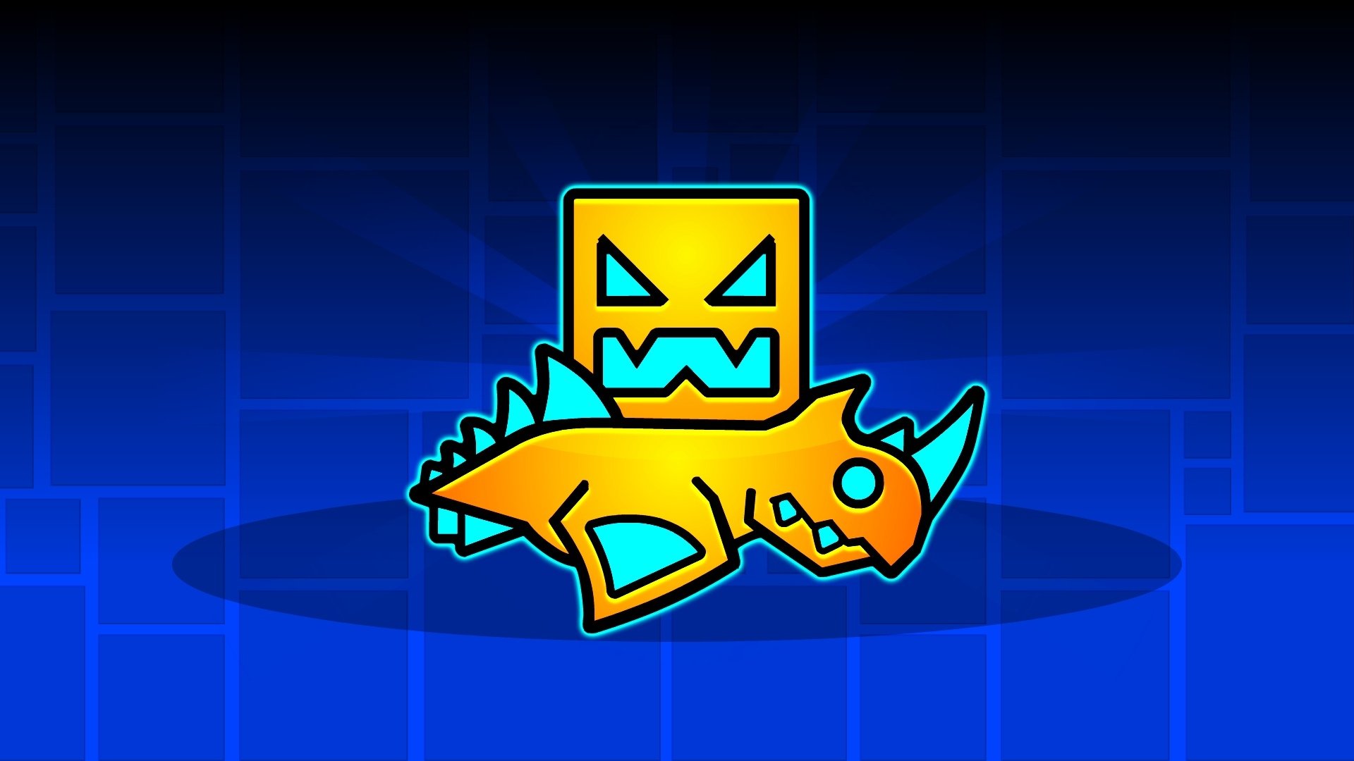 Geometry Dash Icon HD Desktop Wallpaper