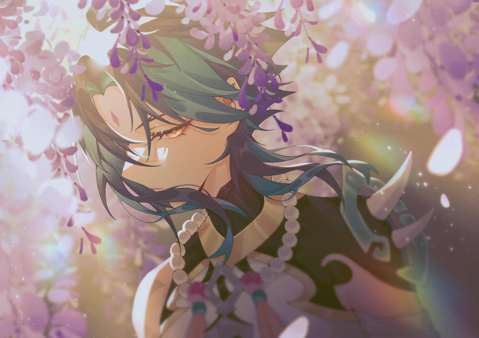 Xiao in Bloom – Stunning 4K Genshin Impact Ultra HD Wallpaper by 言见见 ...