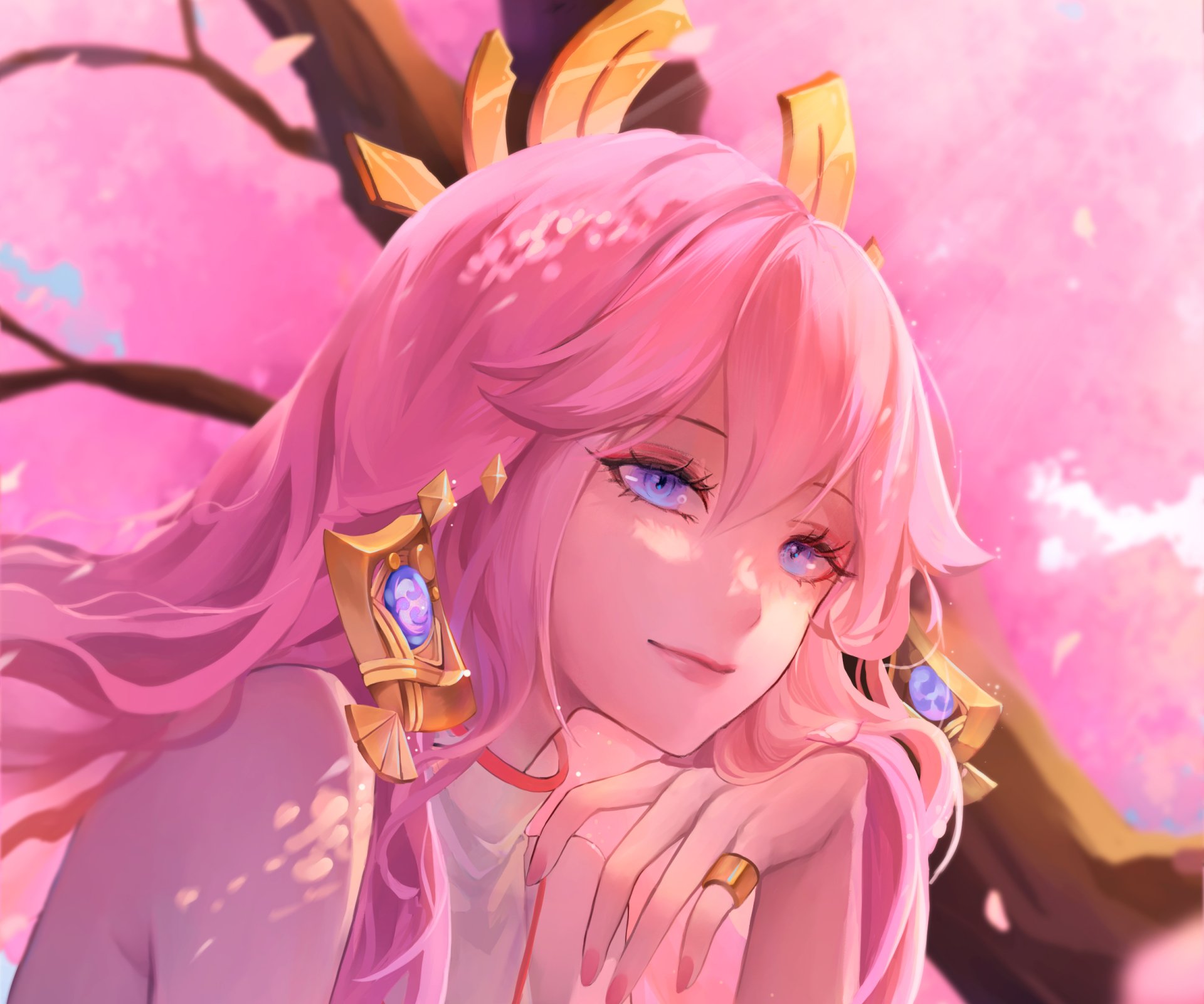 Yae Miko — Guuji of Narukami Shrine | Genshin Impact HD Wallpaper ...