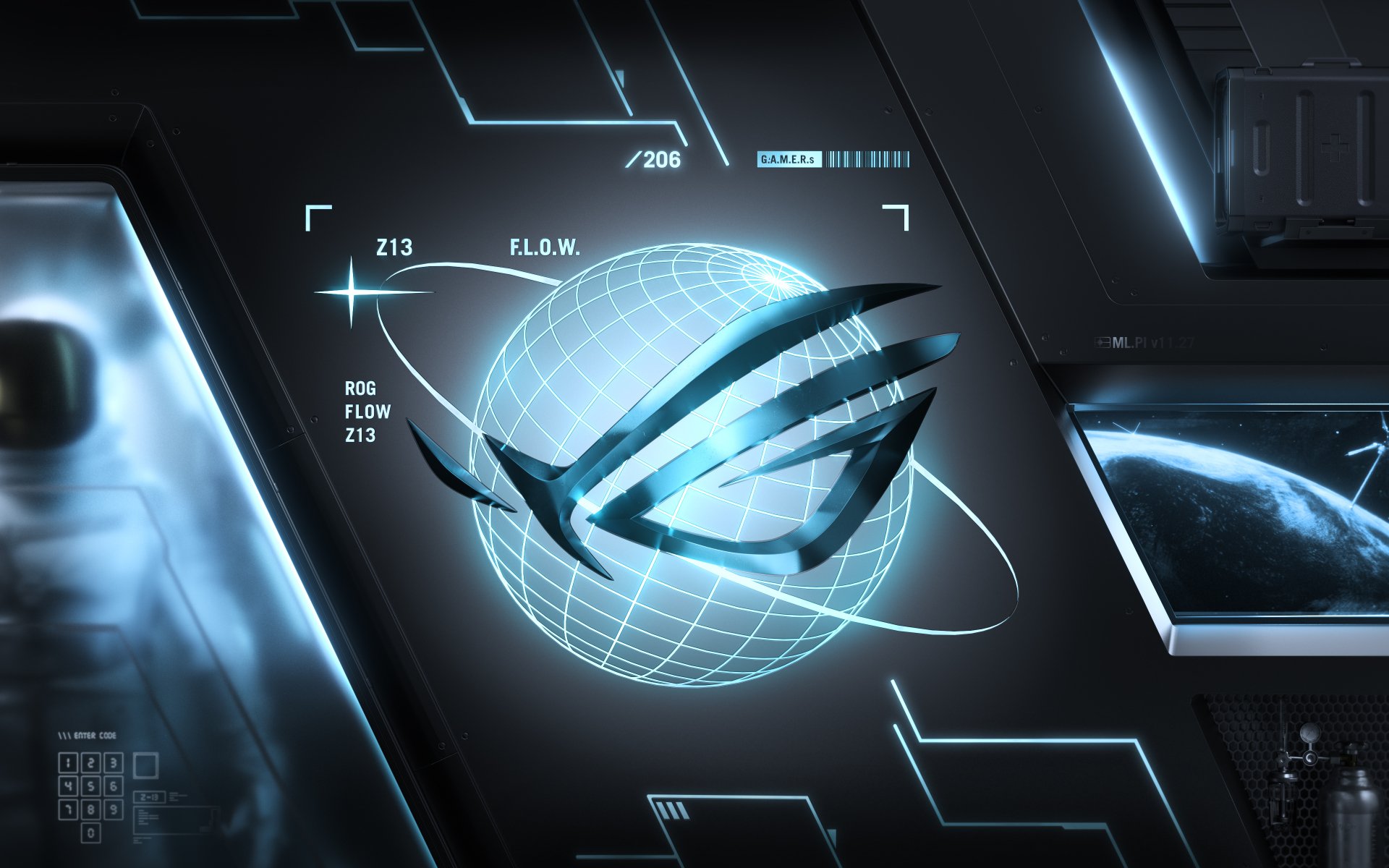 Asus ROG Futuristic Tech 4K Ultra HD Wallpaper