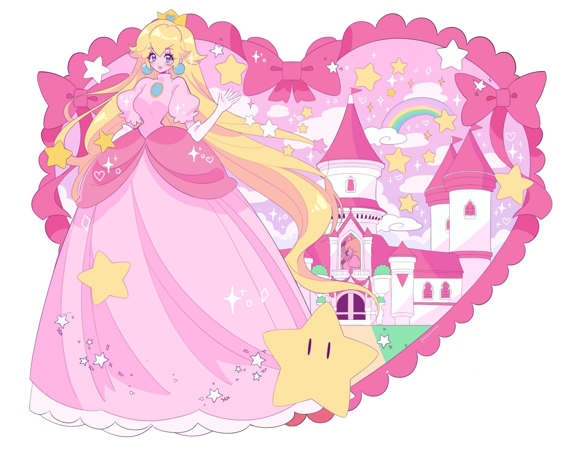 Download Princess Peach Video Game Super Mario Bros. HD Wallpaper ...