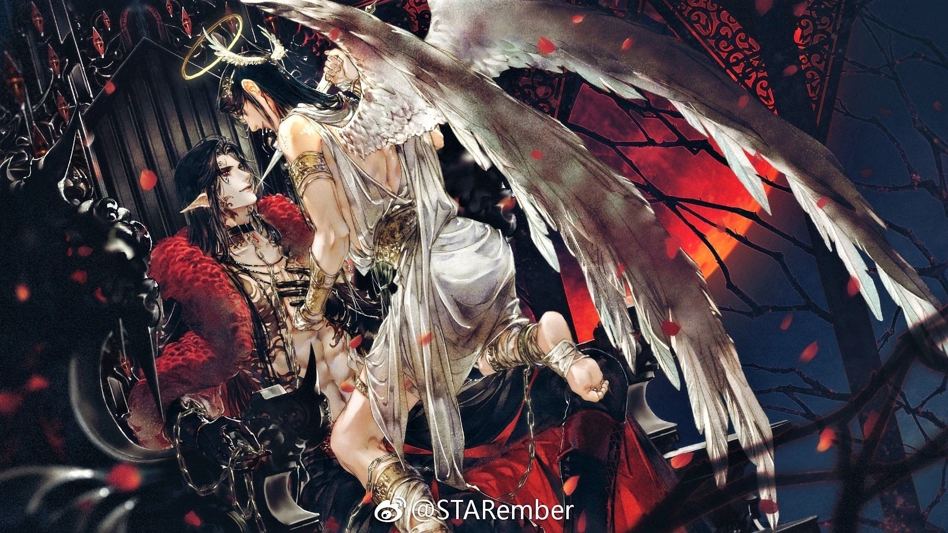Xie Lian & Hua Cheng — Heavenly Embrace | Wings of Tian Guan Ci Fu | HD ...