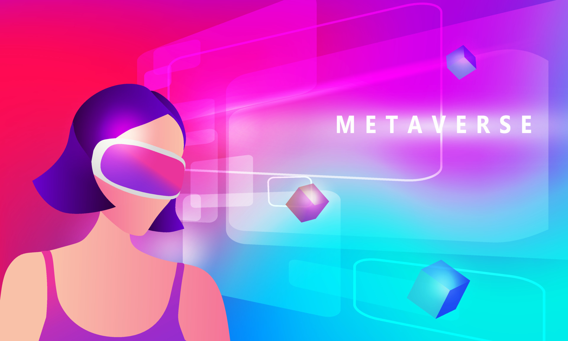 Download Technology Metaverse HD Wallpaper