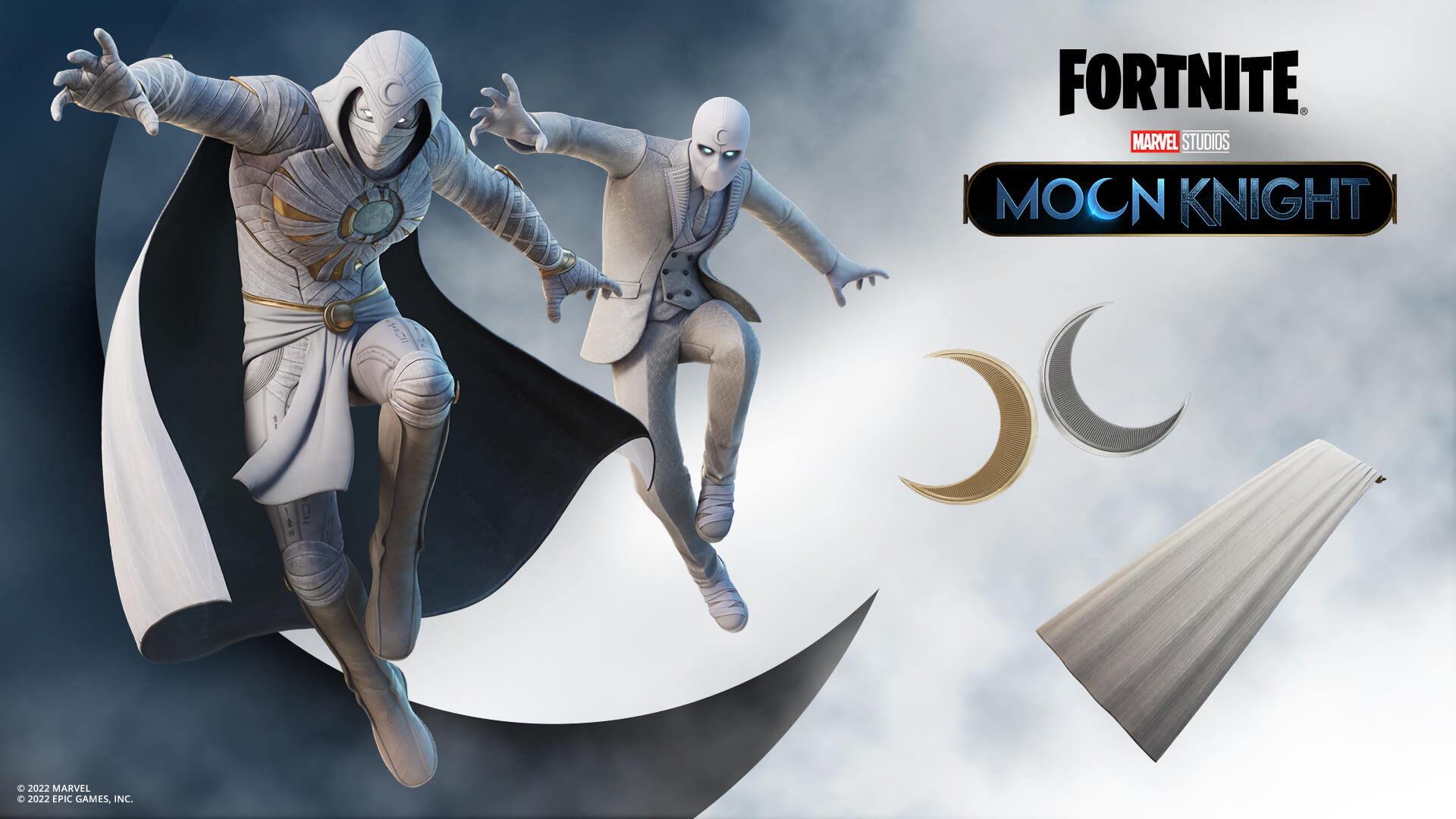 Download Moon Knight Video Game Fortnite HD Wallpaper