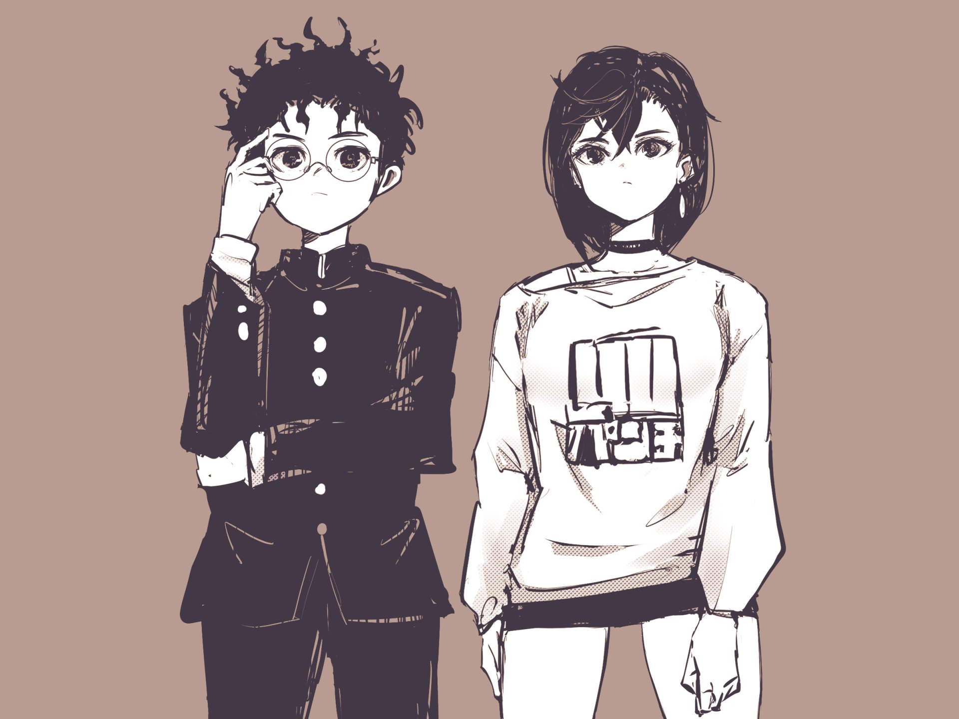 Dandadan HD Wallpaper: Momo Ayase & Ken Takakura Anime Duo Spotlight