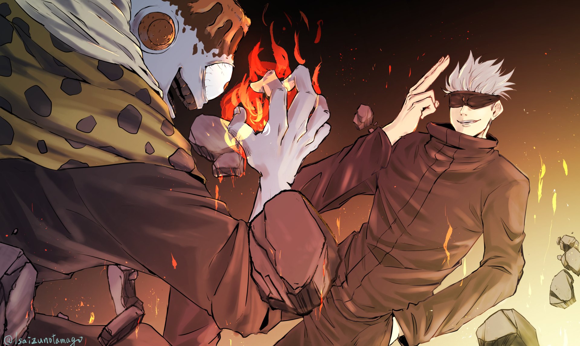 Epic Jujutsu Kaisen HD Wallpaper: Satoru Gojo in Action