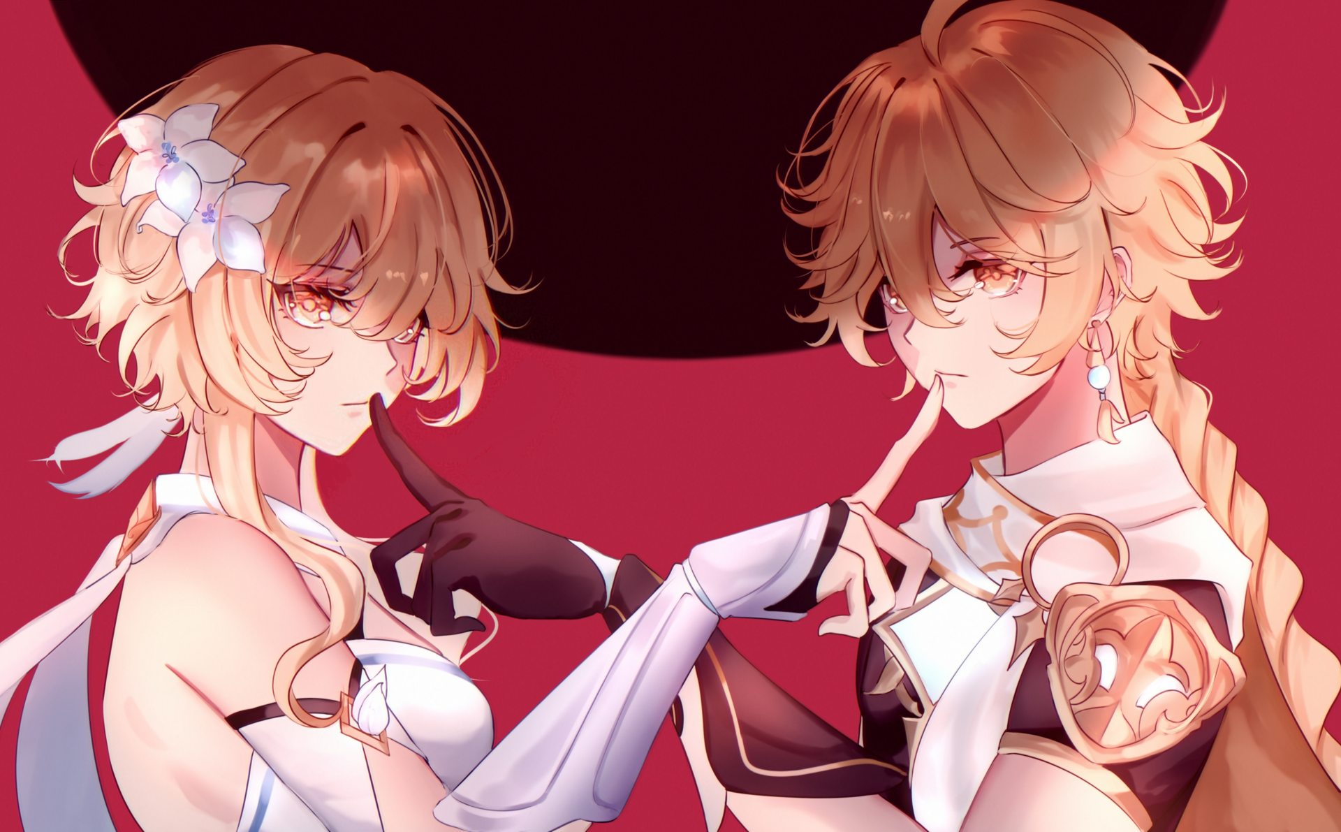 Download Lumine (Genshin Impact) Aether (Genshin Impact) Video Game Genshin Impact 4k Ultra HD ...