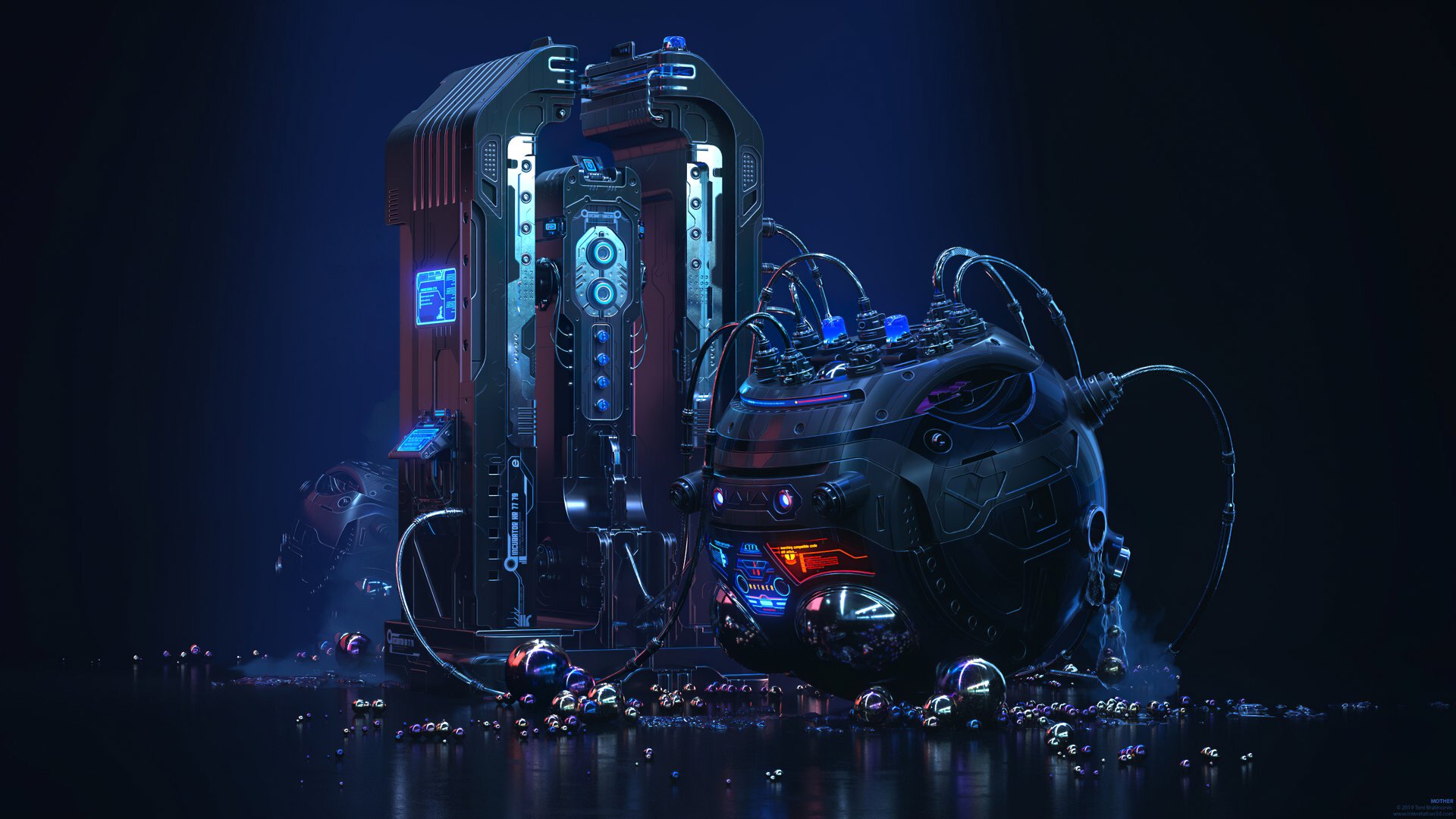 4K Ultra HD Sci-Fi Futuristic Machine Nexus by Toni Bratincevic