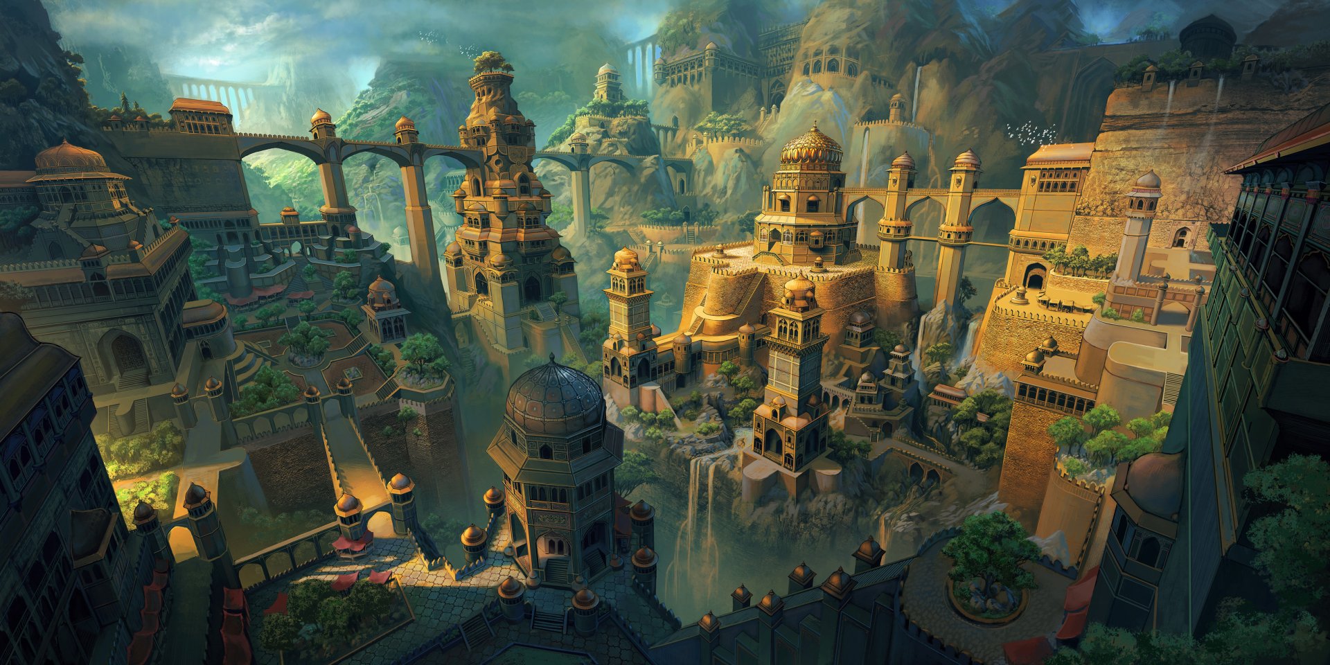 Download Fantasy City Fantasy City HD Wallpaper