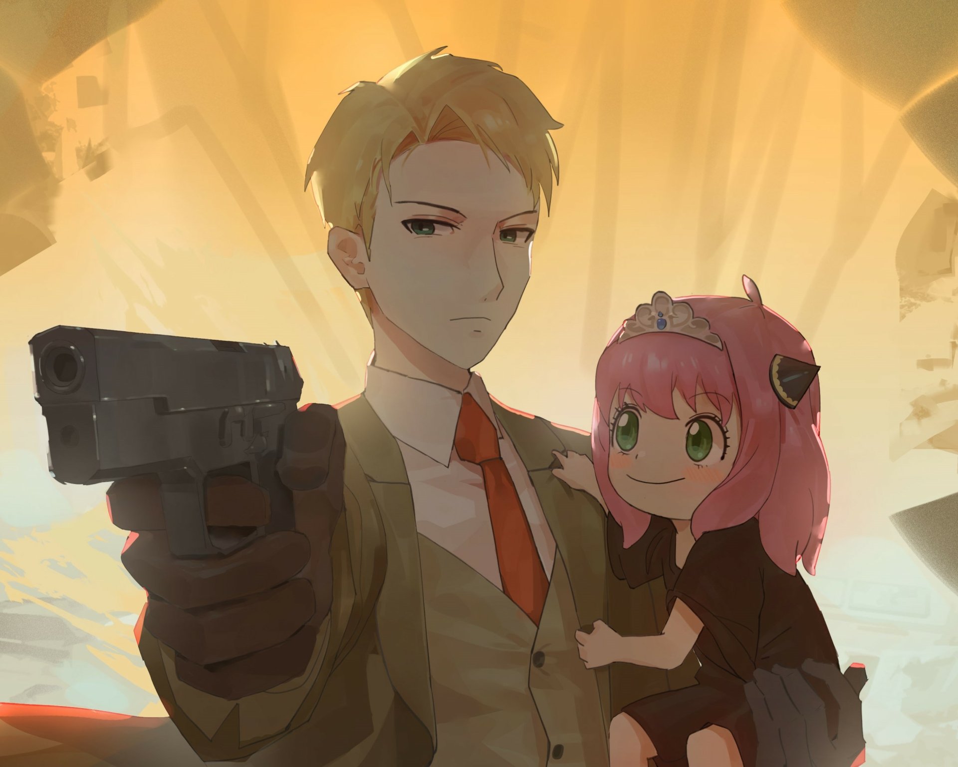 Download Anya Forger Loid Forger Anime Spy X Family HD Wallpaper by 路人KT