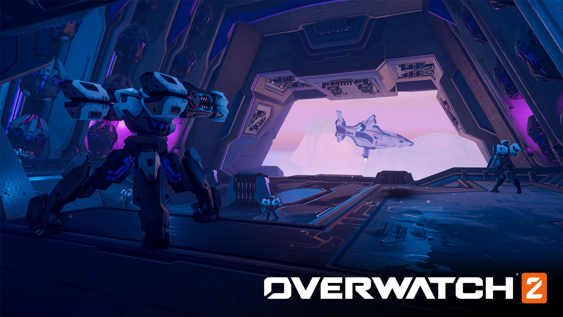 Overwatch 2 HD Wallpaper: Futuristic Battle Scene