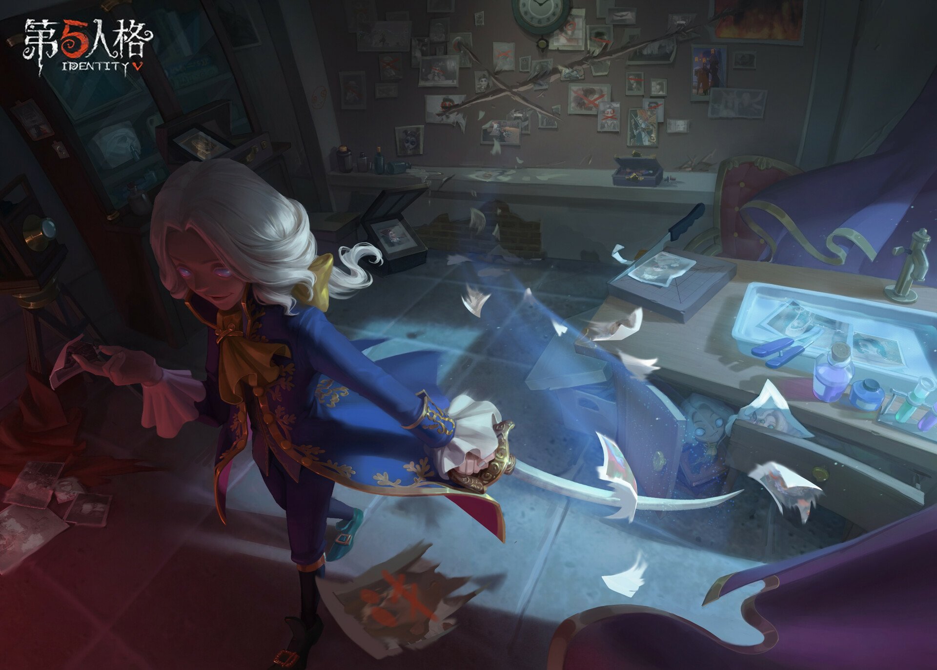 Identity V HD Wallpaper: Dark Mystery in the Game Room