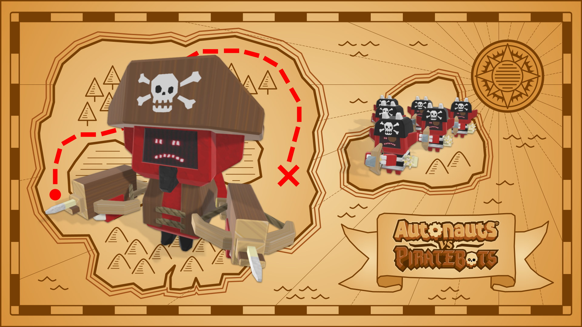 Video Game Autonauts vs Piratebots HD Wallpaper