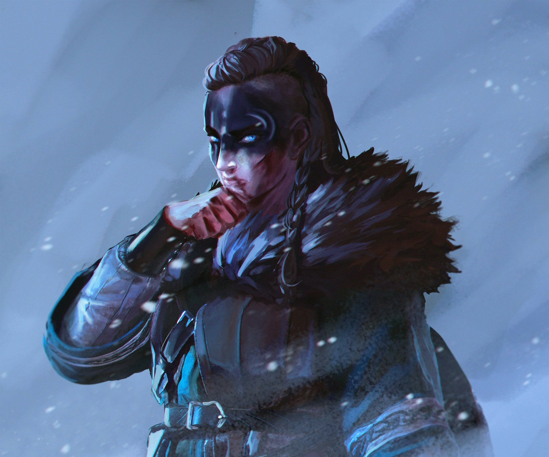 Download Fantasy Viking HD Wallpaper by Diego López | 2422x2018 ...