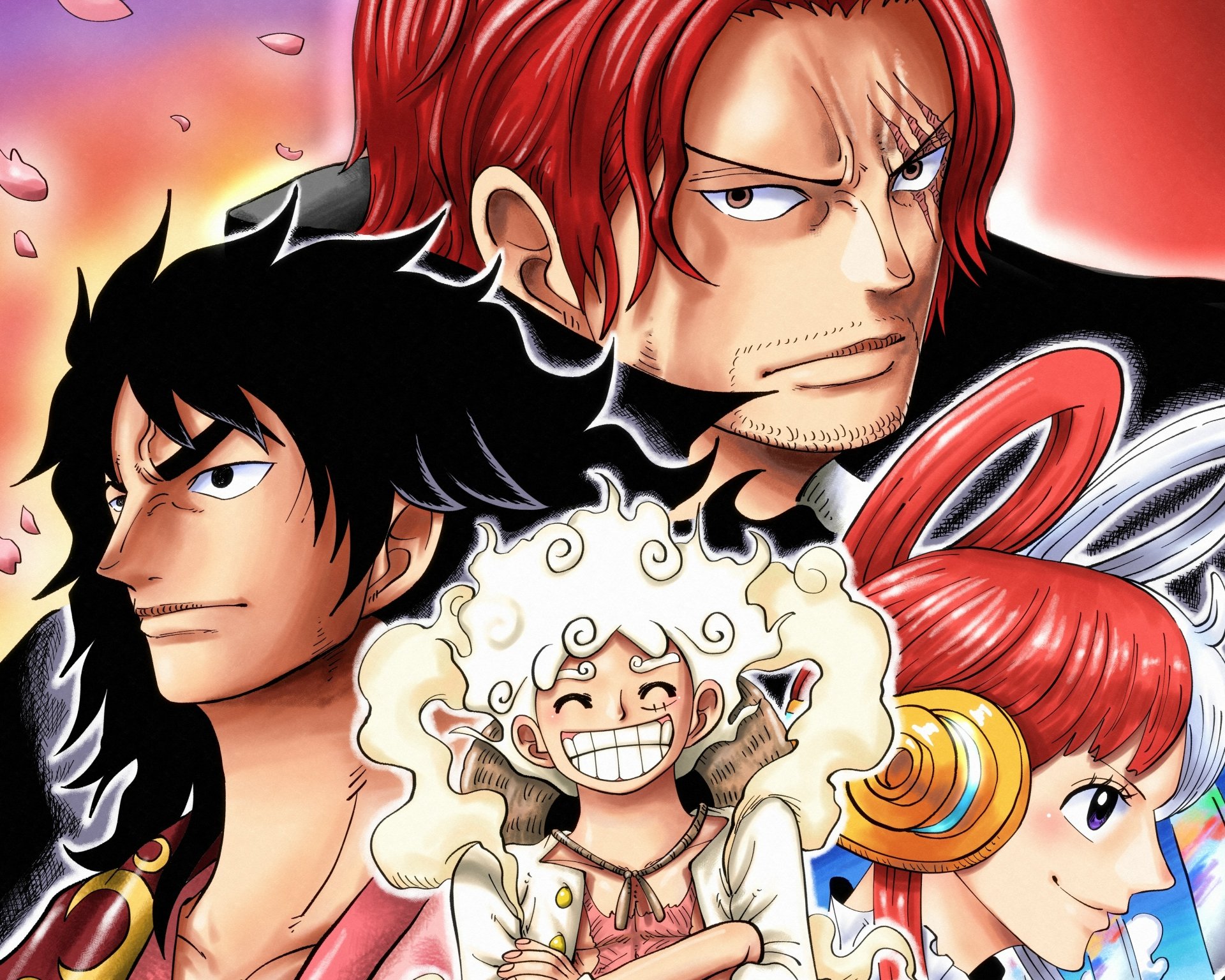 Download Kozuki Momonosuke Gear 5 (One Piece) Shanks (One Piece) Uta (One Piece) Monkey D. Luffy ...