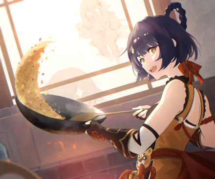 Xiangling (Genshin Impact) - Desktop Wallpapers, Phone Wallpaper, PFP ...