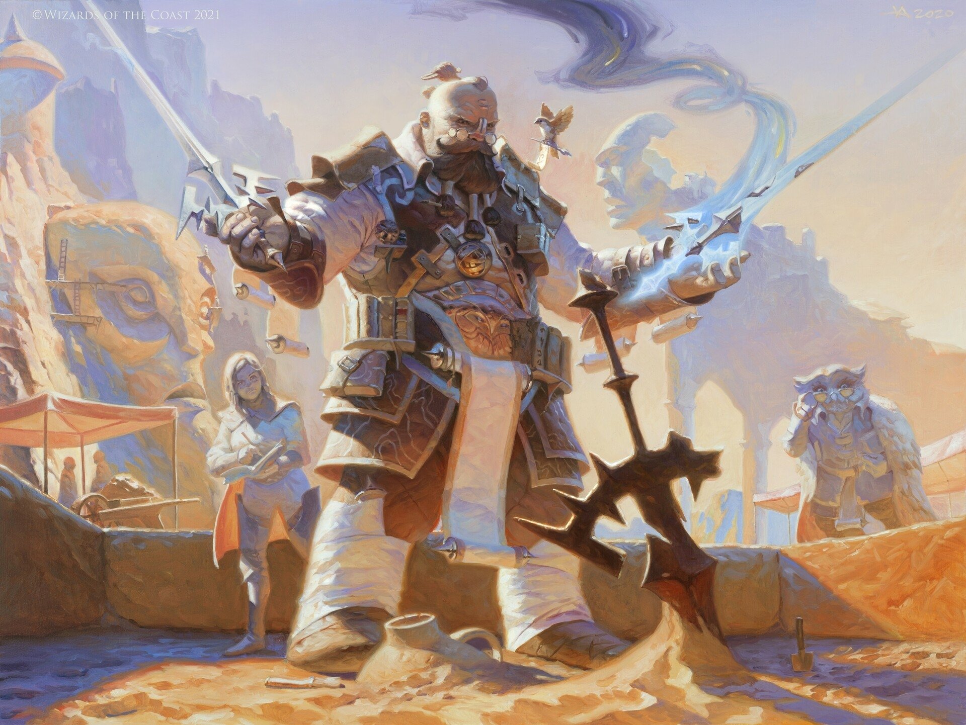 Download Dwarf Man Made Magic: The Gathering HD Wallpaper by Victor Adame