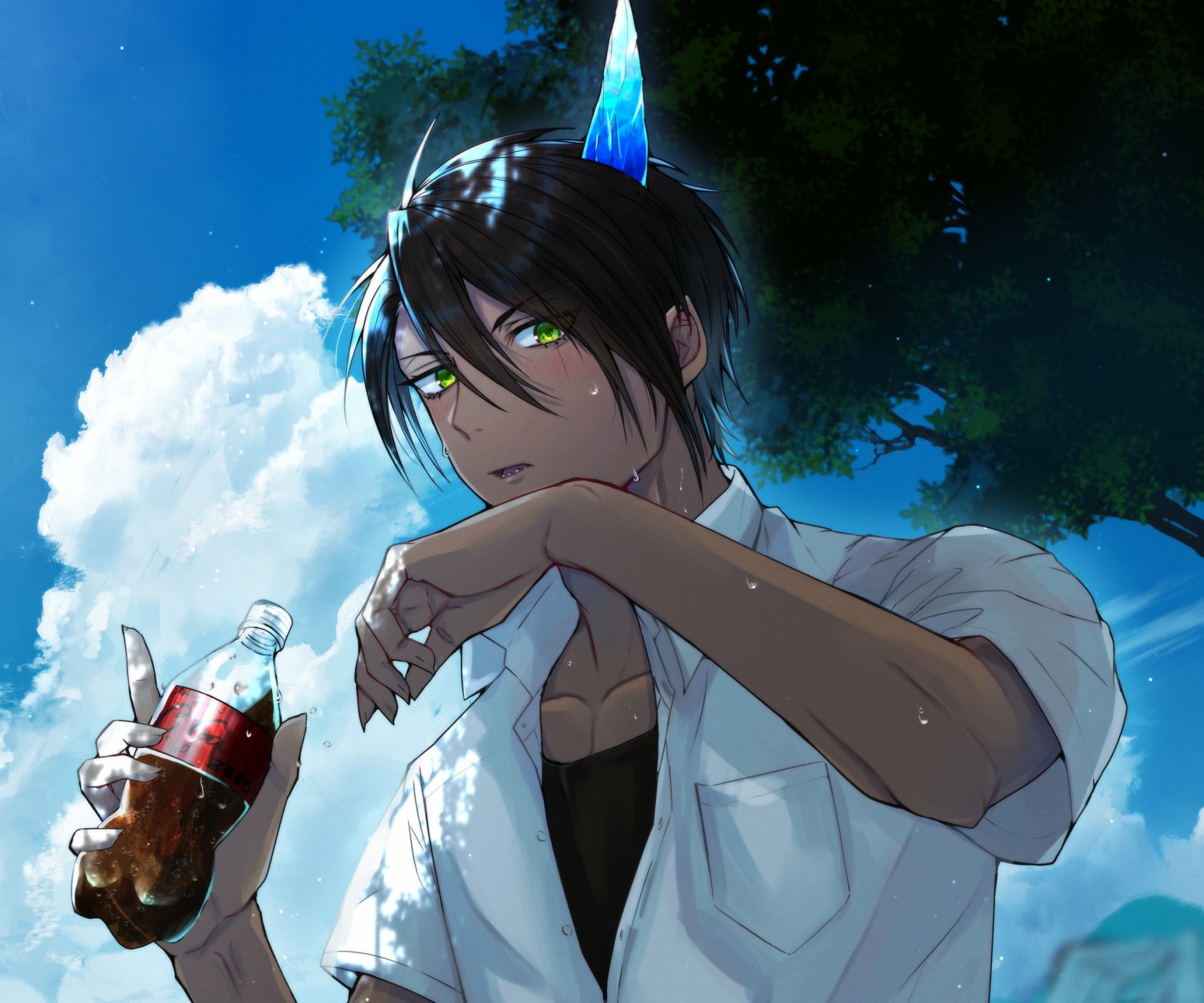 Download Holostars Aragami Ouga Anime Virtual Youtuber HD Wallpaper