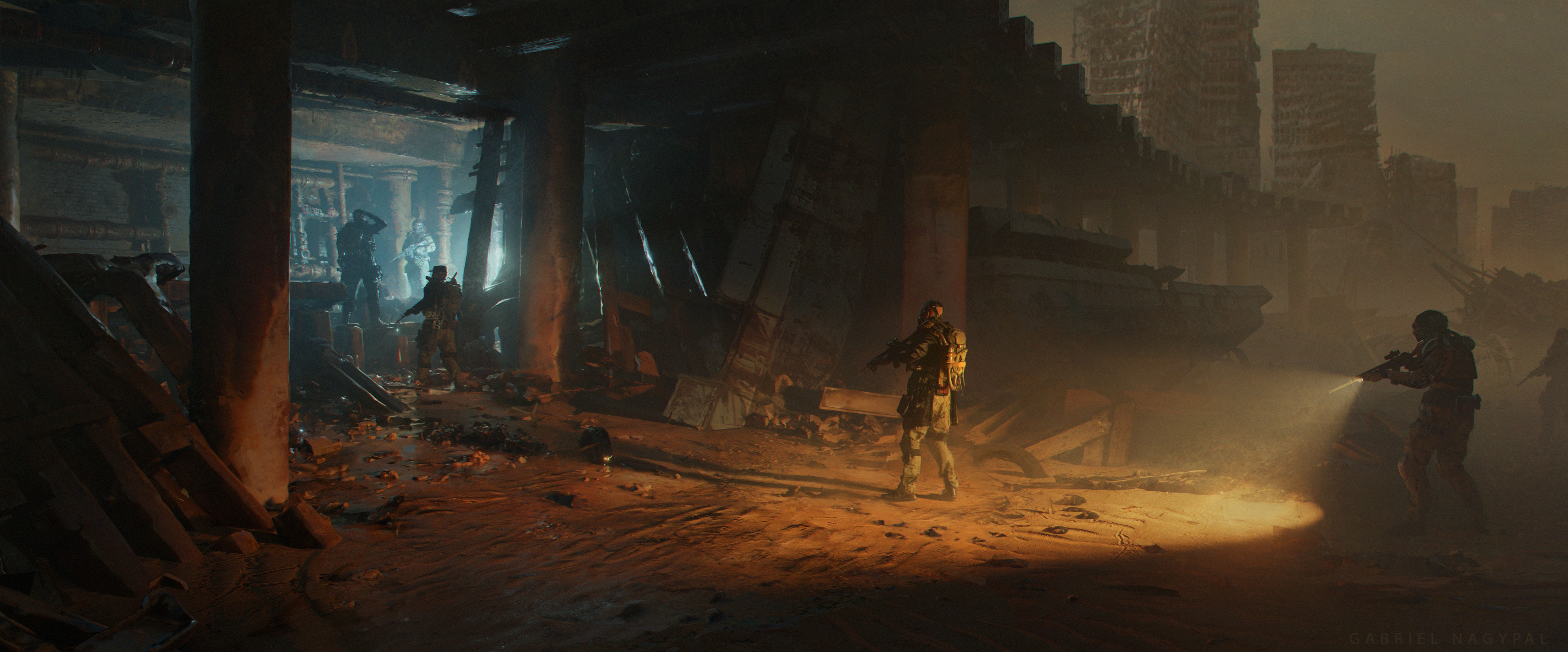 Download Sci Fi Post Apocalyptic HD Wallpaper by Gabriel Nagypal