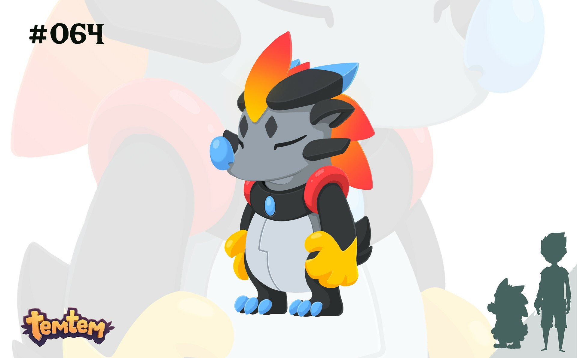 Download Video Game Temtem Creature Fantasy Video Game Character HD Wallpaper by Hugo Ruiz Quintana