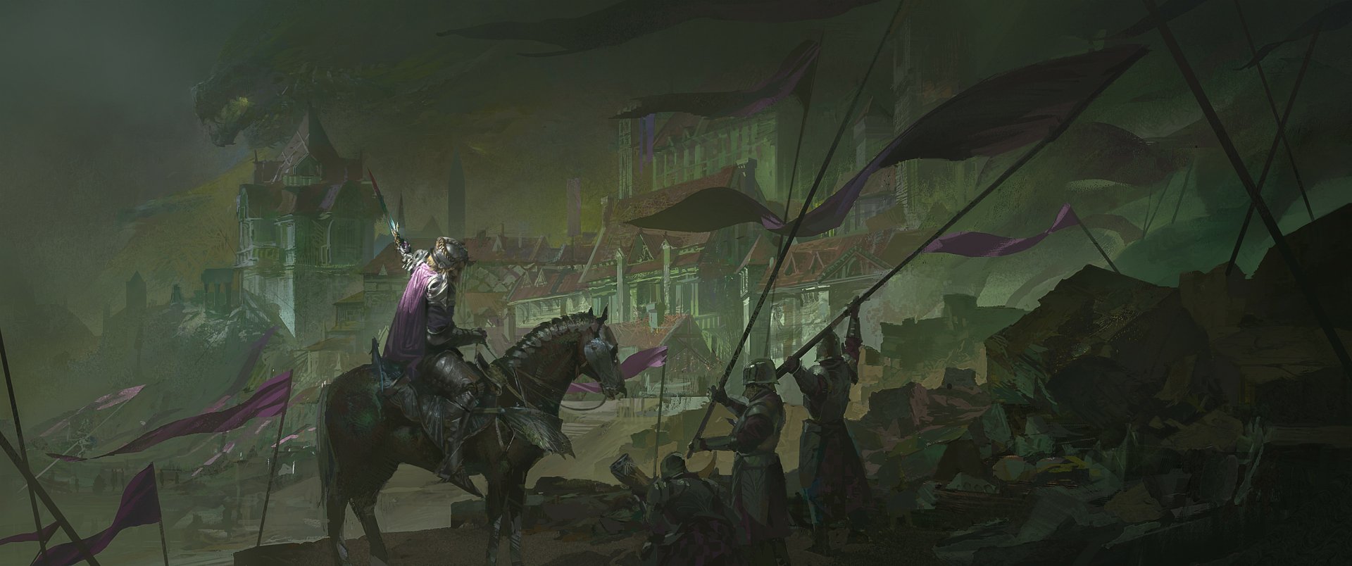 Download Fantasy Knight HD Wallpaper by Jay Wang