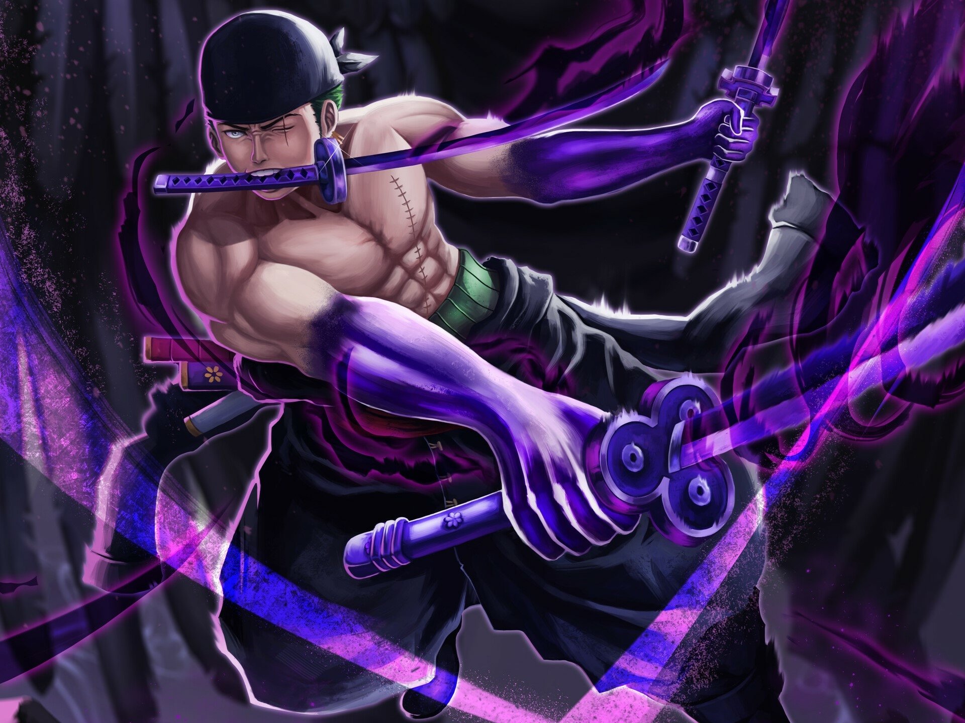 Roronoa Zoro HD Wallpaper – Epic One Piece Anime Action by Vincent ...